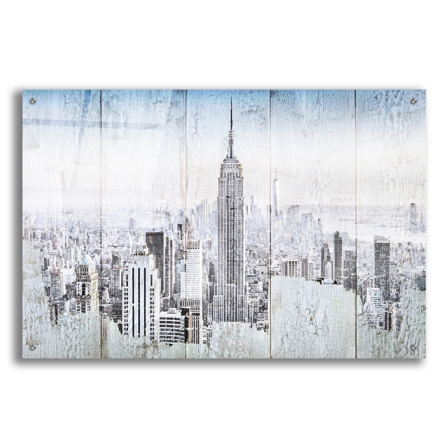 Epic Art 'Empire State Building' by Irena Orlov, Acrylic Glass Wall Art, 36"x24" - Walmart.com
