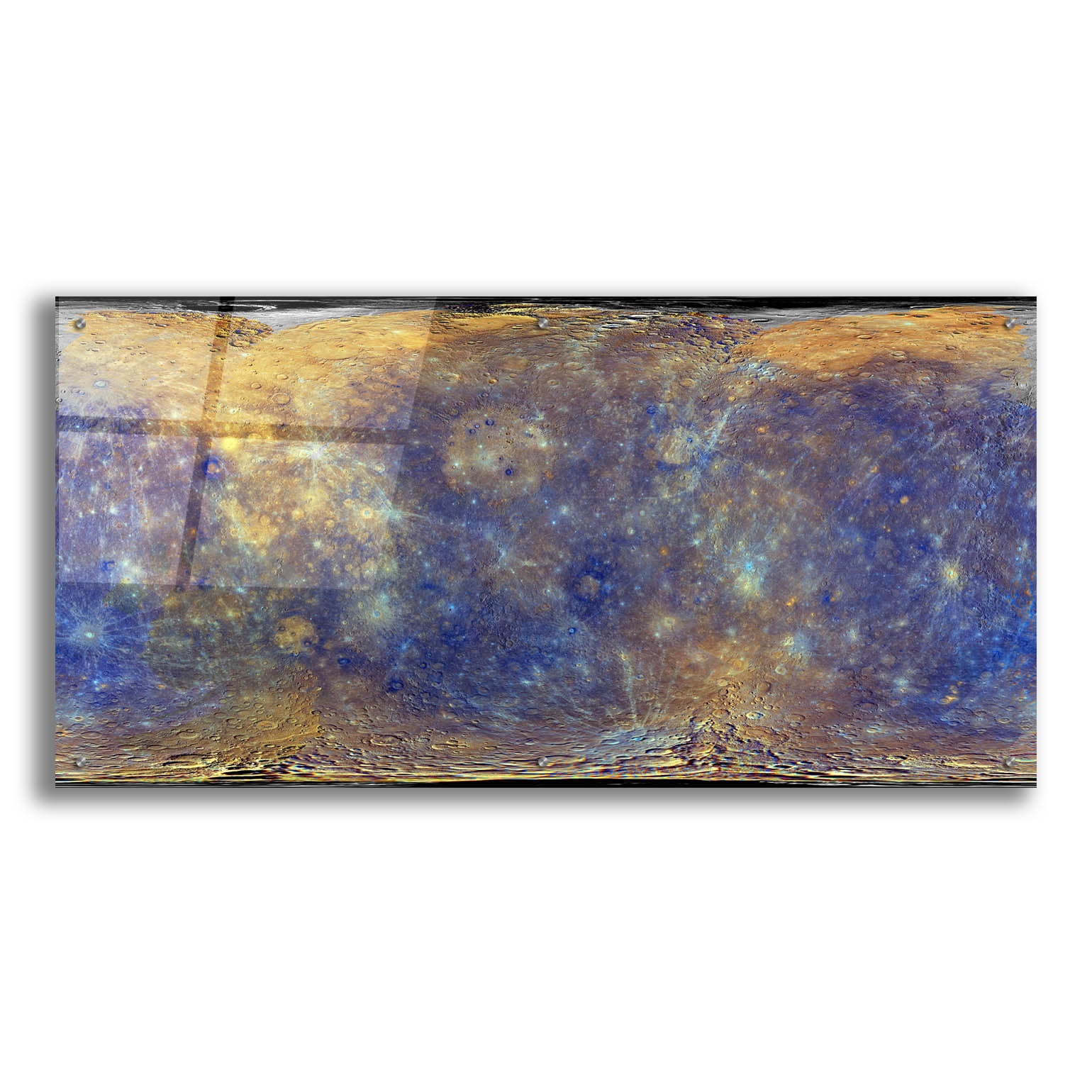 Epic Art 'Enhanced Color Mercury Map by NASA' by Epic Portfolio ...