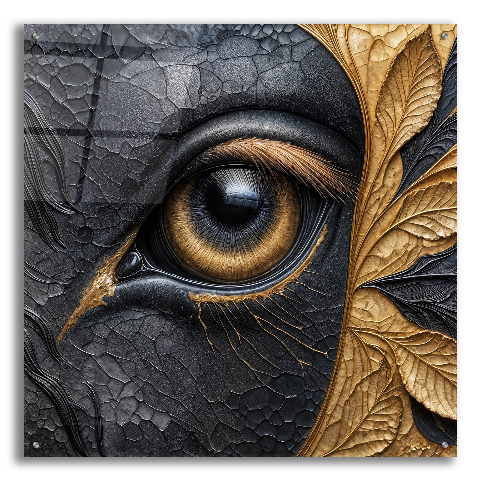 Epic Art 'Eyebstract 11' by Rey Klimt Acrylic Glass Wall Art, 36" x 36" - Walmart.com