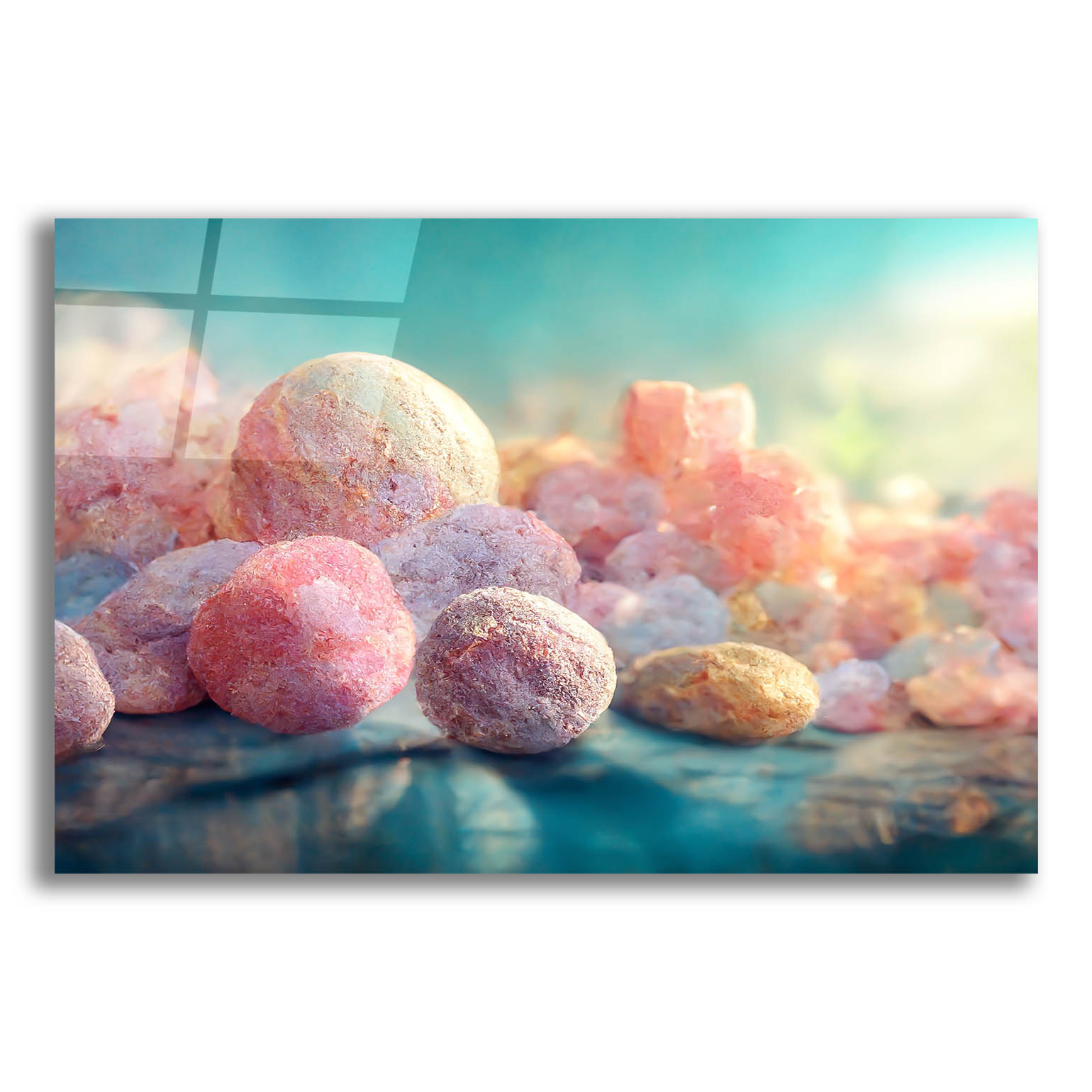 Epic Art 'Flamingos In The Rough ' by Epic Portfolio, Acrylic Glass ...