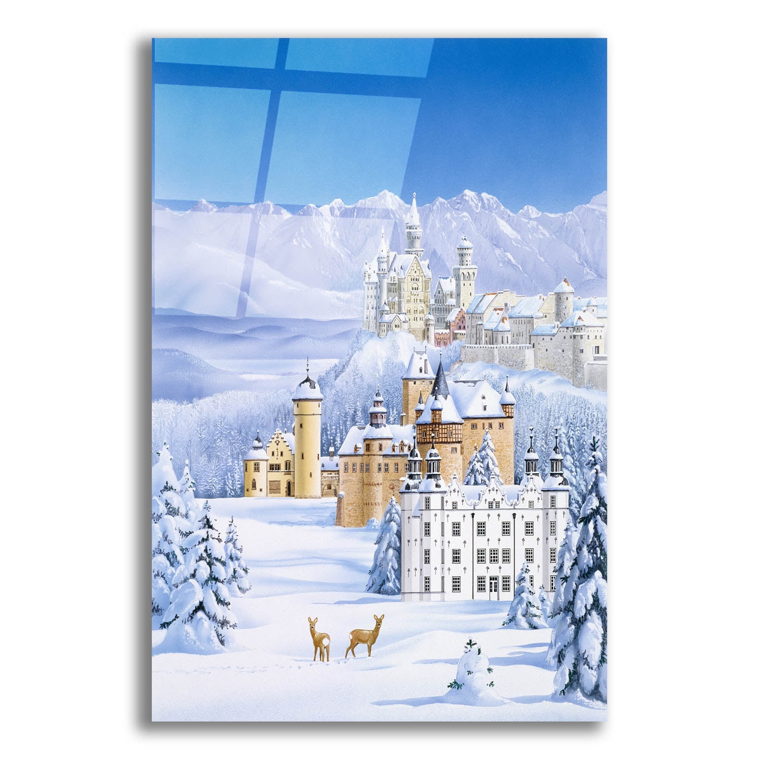 Epic Art 'German Castles In Winter' by Harro Maass, Acrylic Glass Wall ...