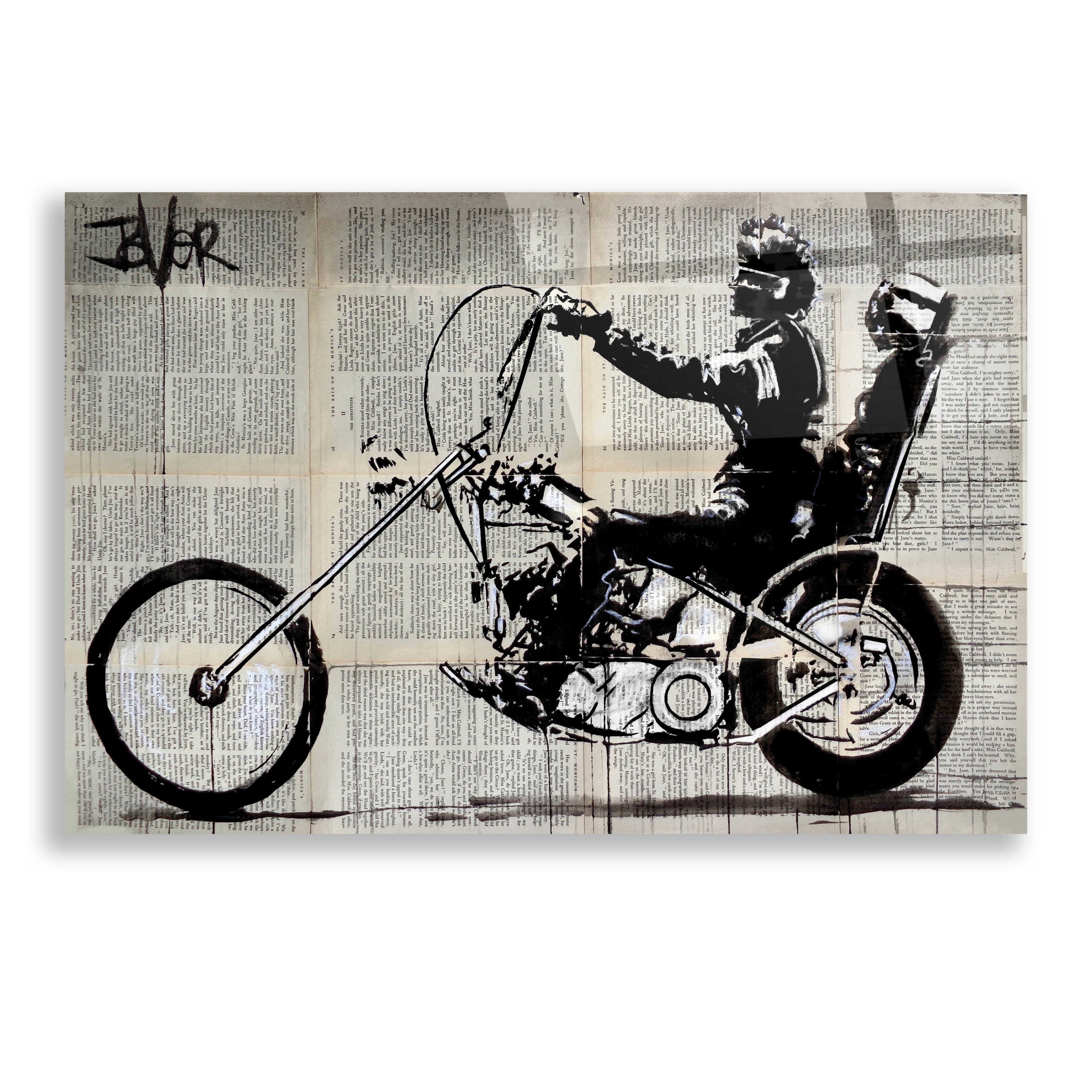Epic Art 'Get Your Motor Running' by Loui Jover, Acrylic Glass Wall Art ...