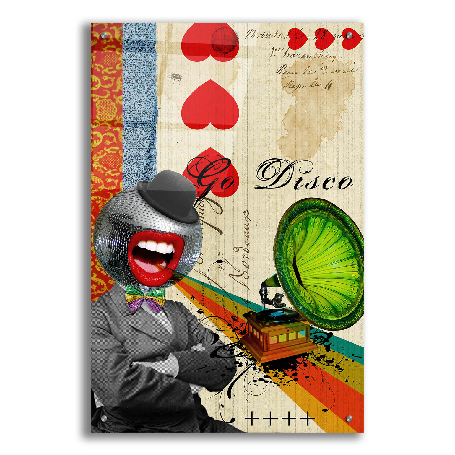 Epic Art 'Go Disco' by Elo Marc, Acrylic Glass Wall Art, 24"x36 ...