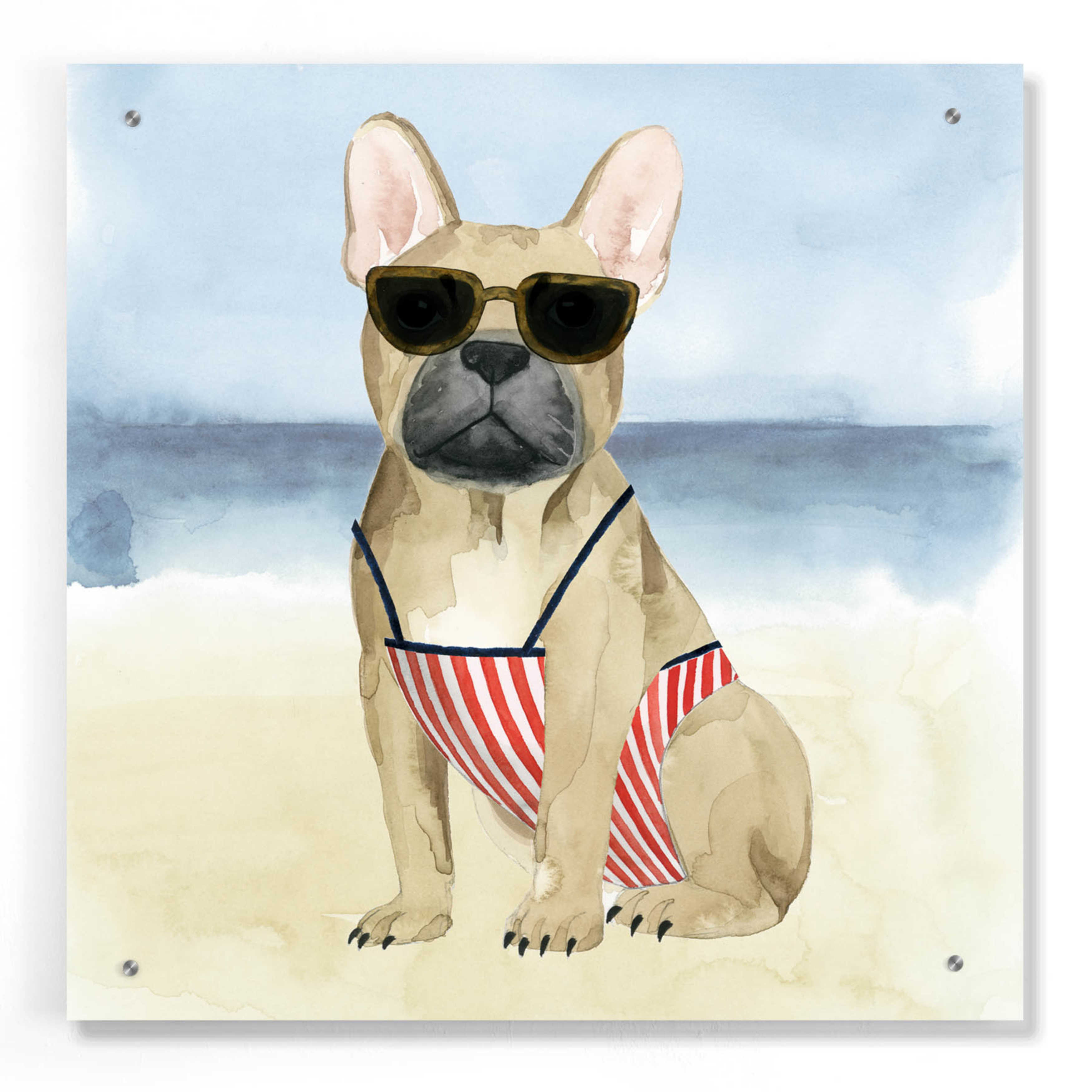 Epic Art 'Hot Dog I' by Grace Popp, Acrylic Glass Wall Art, 24"x24 ...