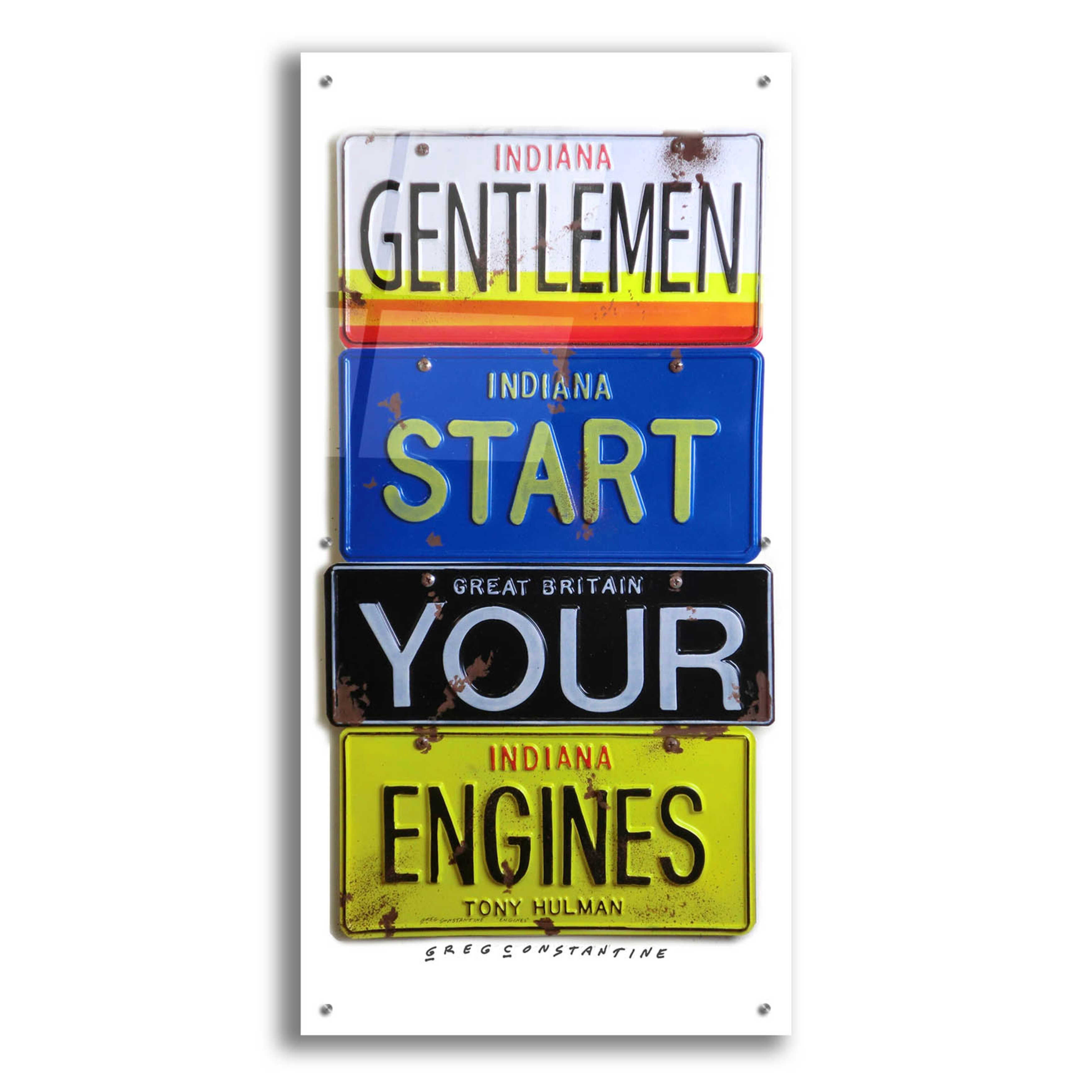 Epic Art 'Hulman Start Your Engines' by Gregory Constantine, Acrylic ...
