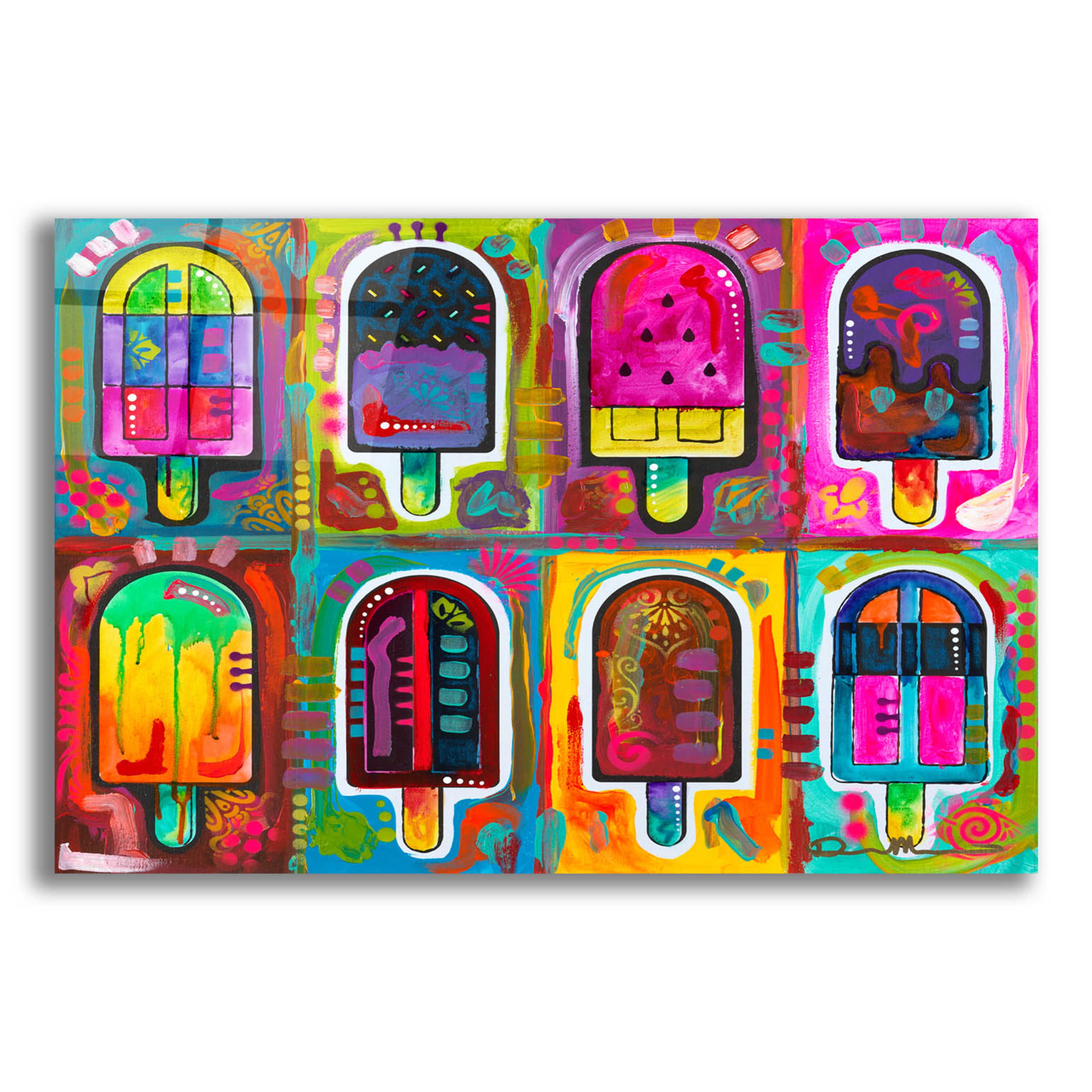 Epic Art 'Ice Pops 2' by Dean Russo, Acrylic Glass Wall Art, 16"x12 ...
