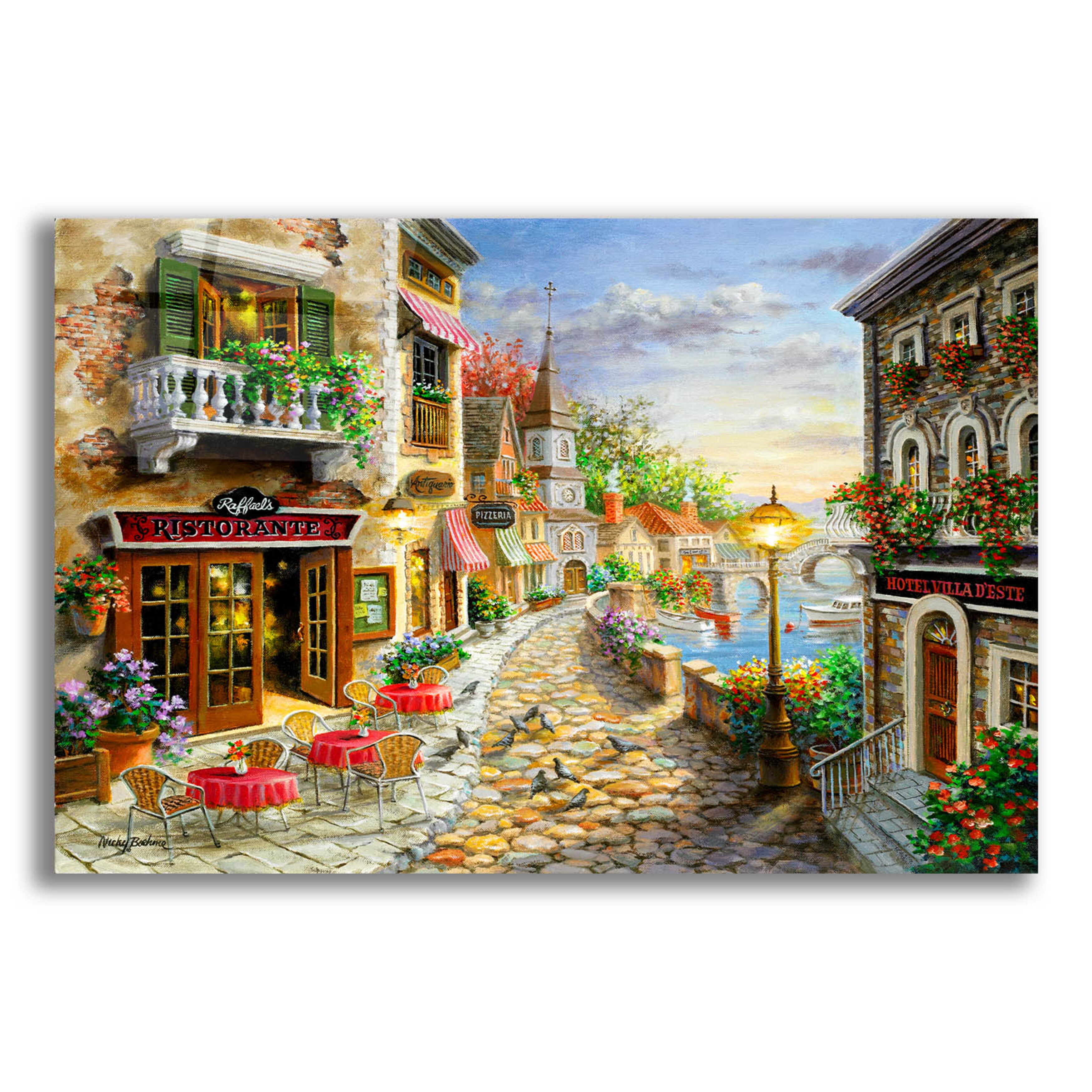 Epic Art 'Invitation To Dine' by Nicky Boehme, Acrylic Glass Wall Art, 24"x16" - Walmart.com