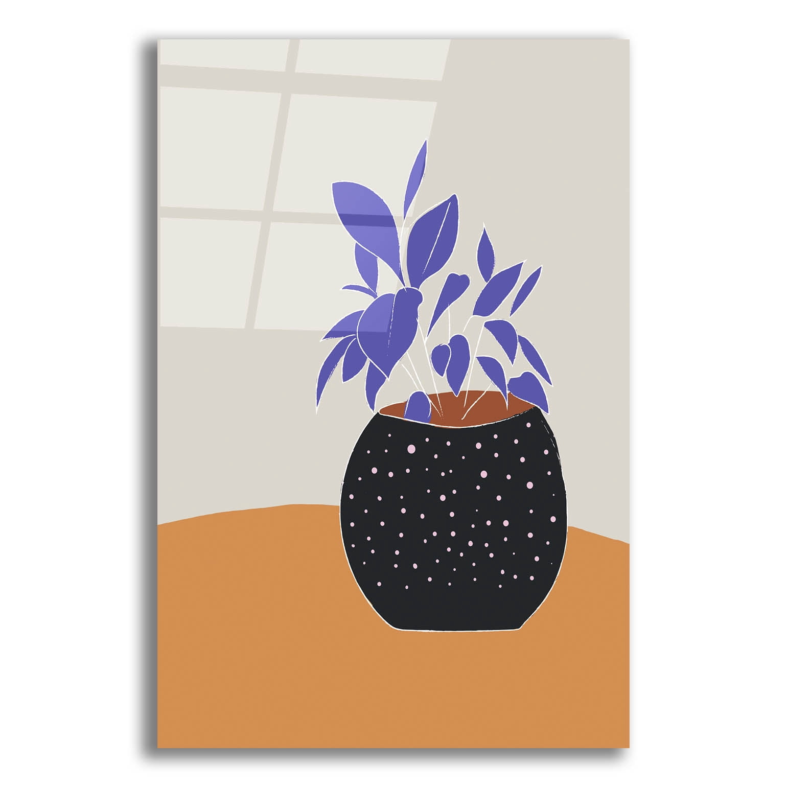 Epic Art 'Leaves Plant On A Pot Hot And Cold Trend' by Sabrina Balbuena ...