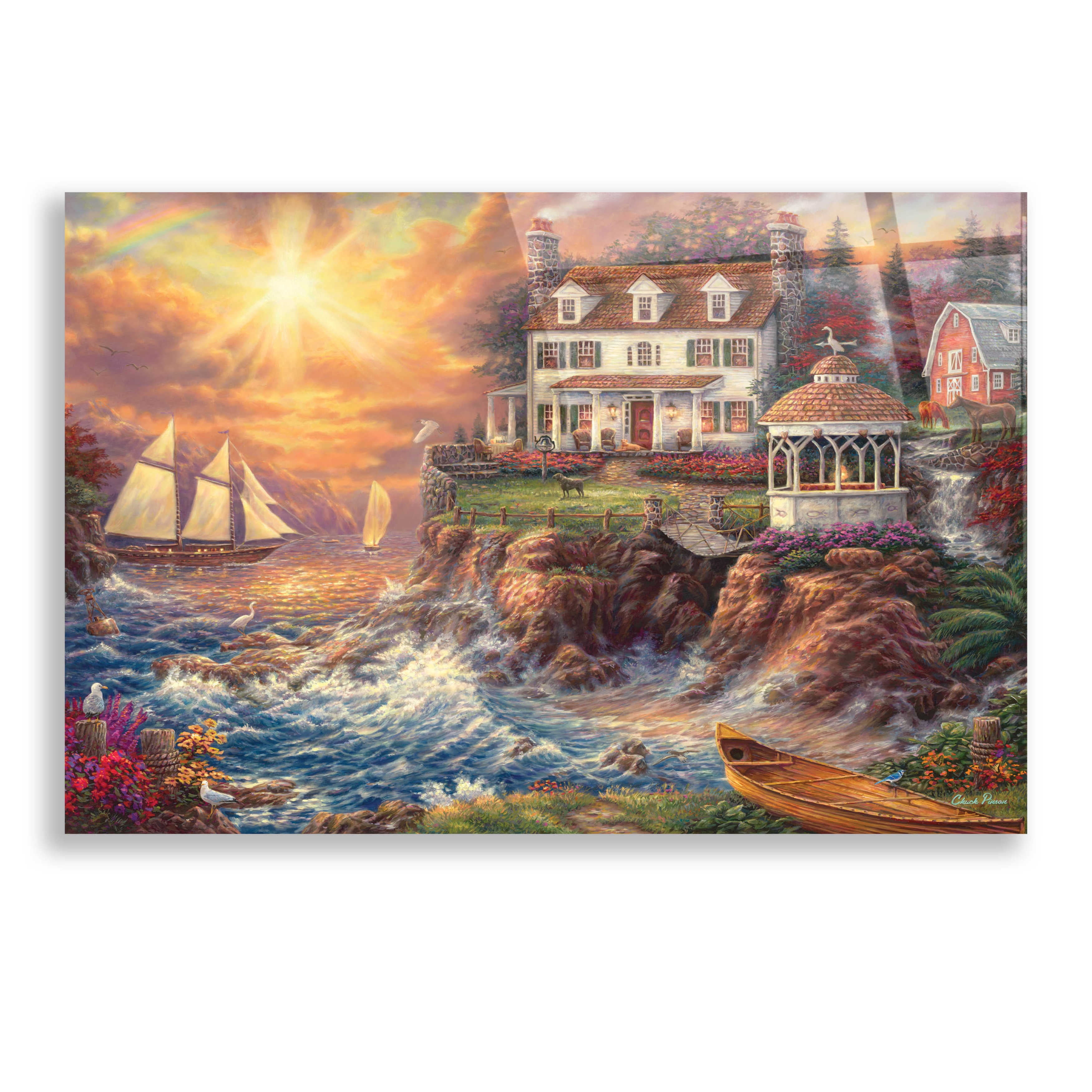 Epic Art 'Life Above the Fray' by Chuck Pinson, Acrylic Glass Wall Art ...