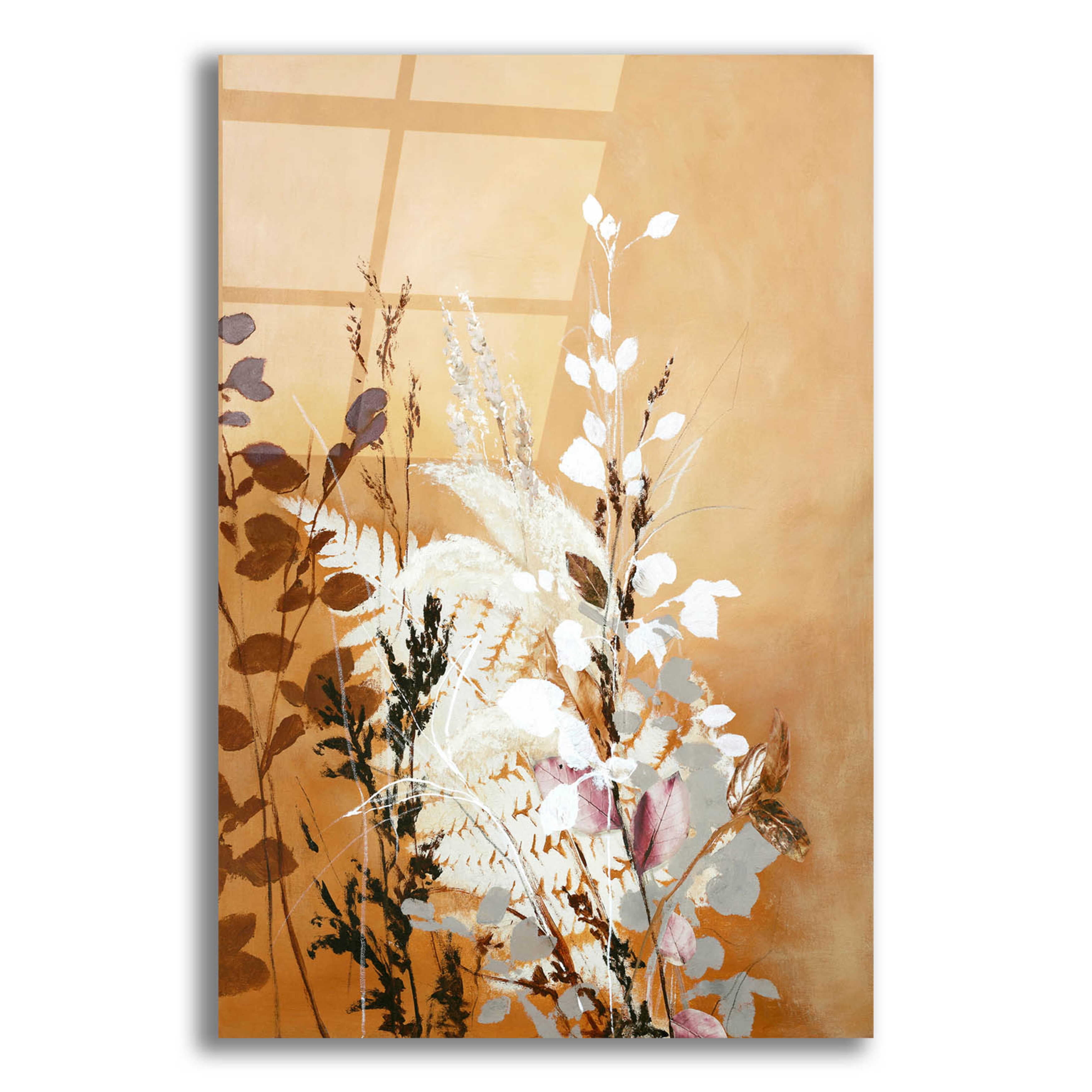 Epic Art 'Light Leaves 5' by Design Fabrikken, Acrylic Glass Wall Art ...