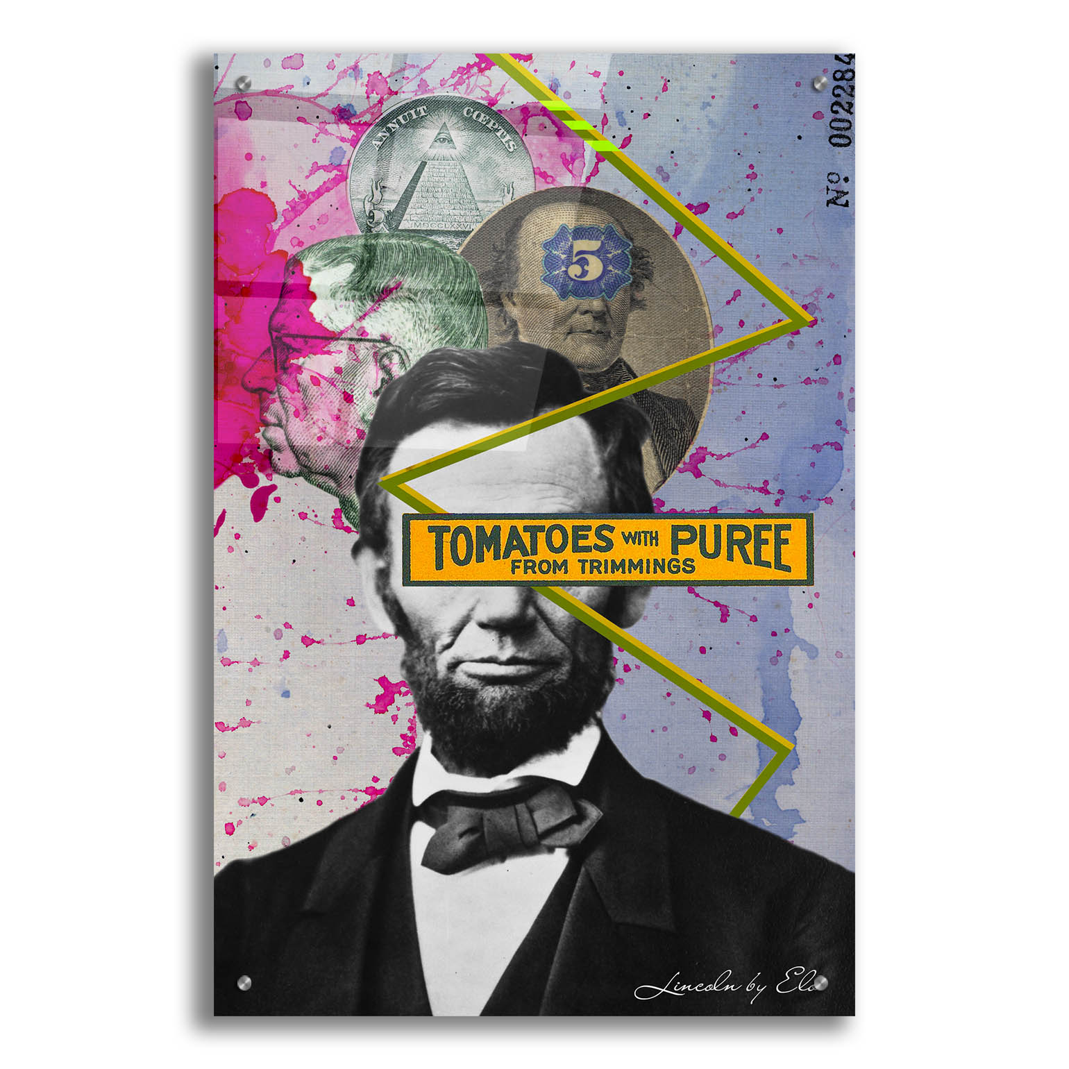 Epic Art 'Lincoln' by Elo Marc, Acrylic Glass Wall Art, 24"x36 ...