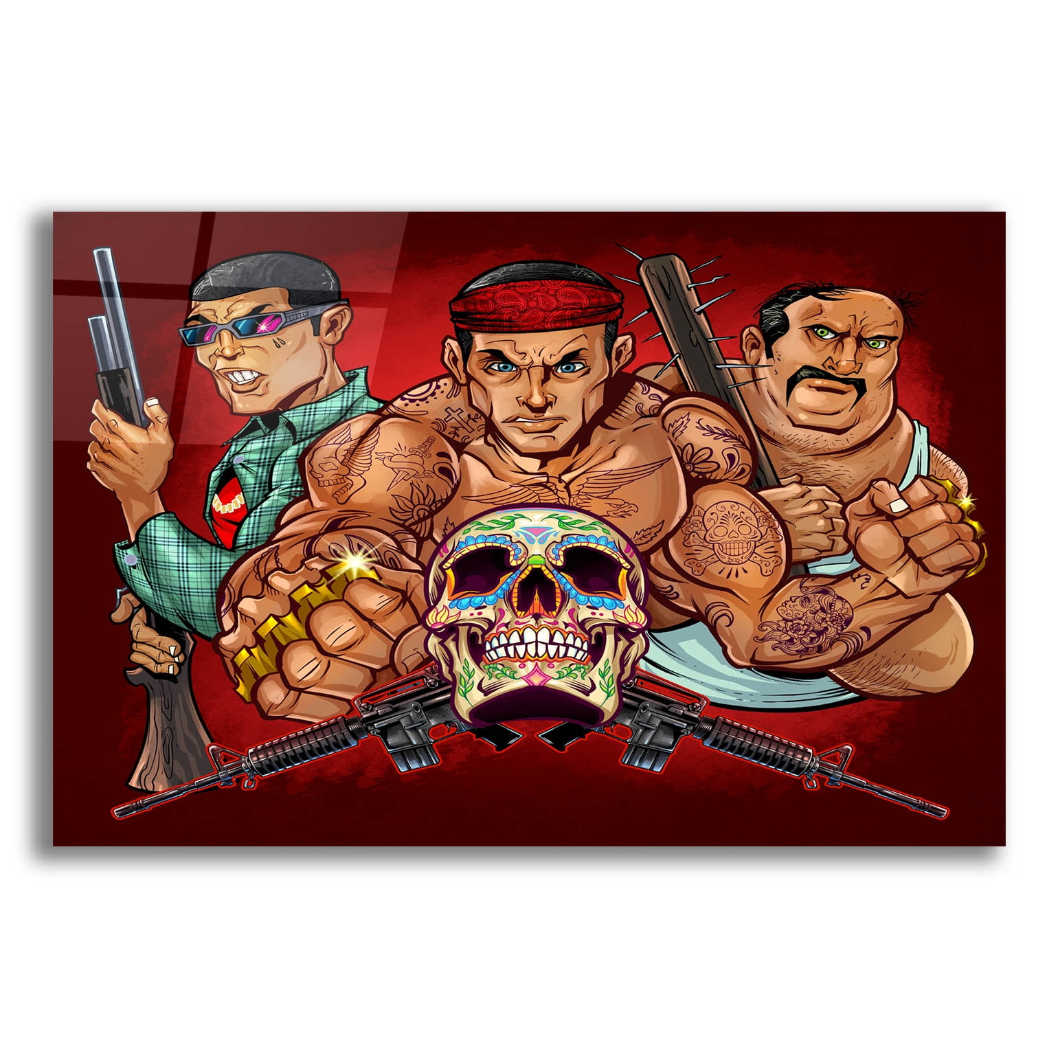Epic Art 'Los Zetas Russ Logo' by Flyland Designs, Acrylic Glass Wall ...