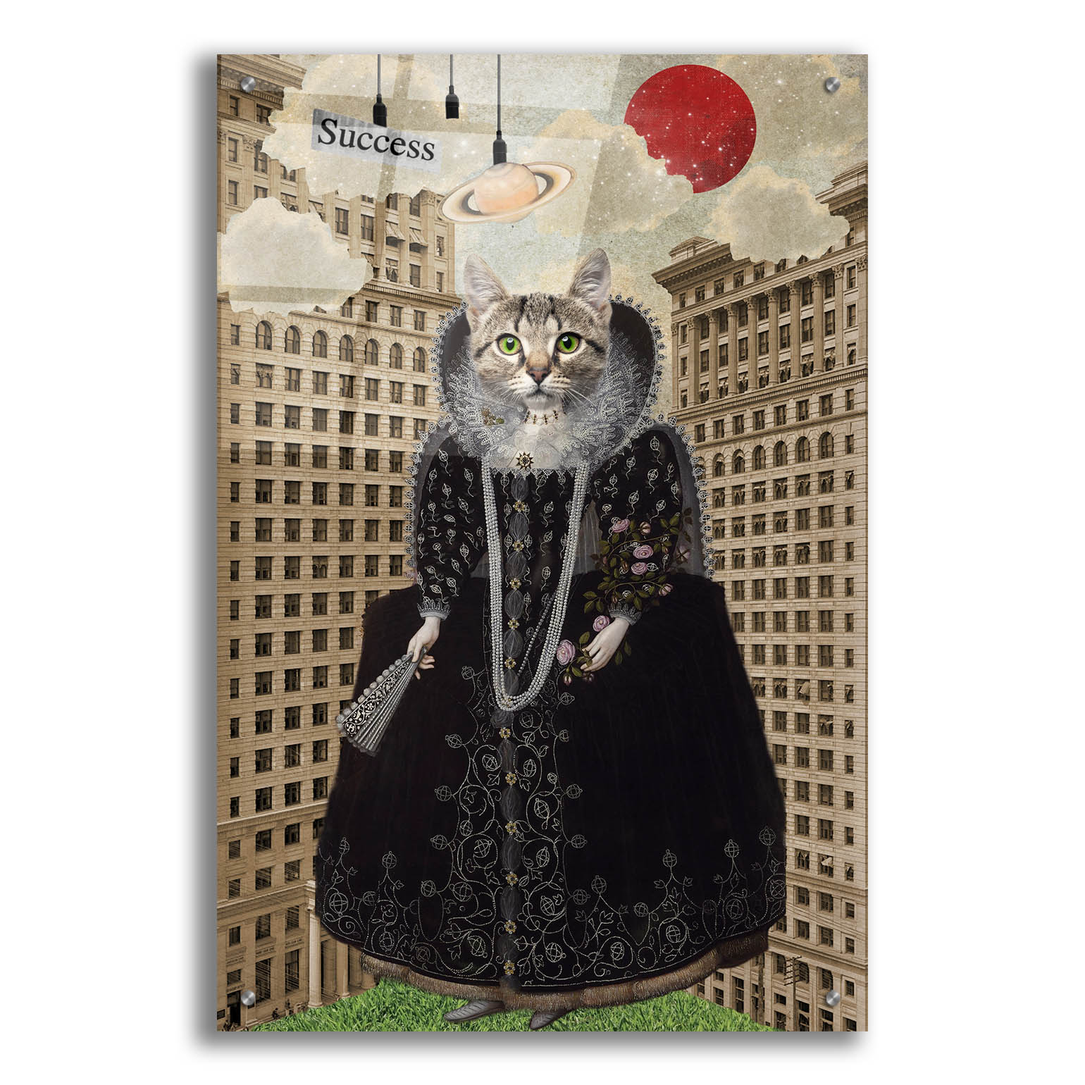 Epic Art 'Lost in The City' by Elo Marc, Acrylic Glass Wall Art, 24"x36 ...