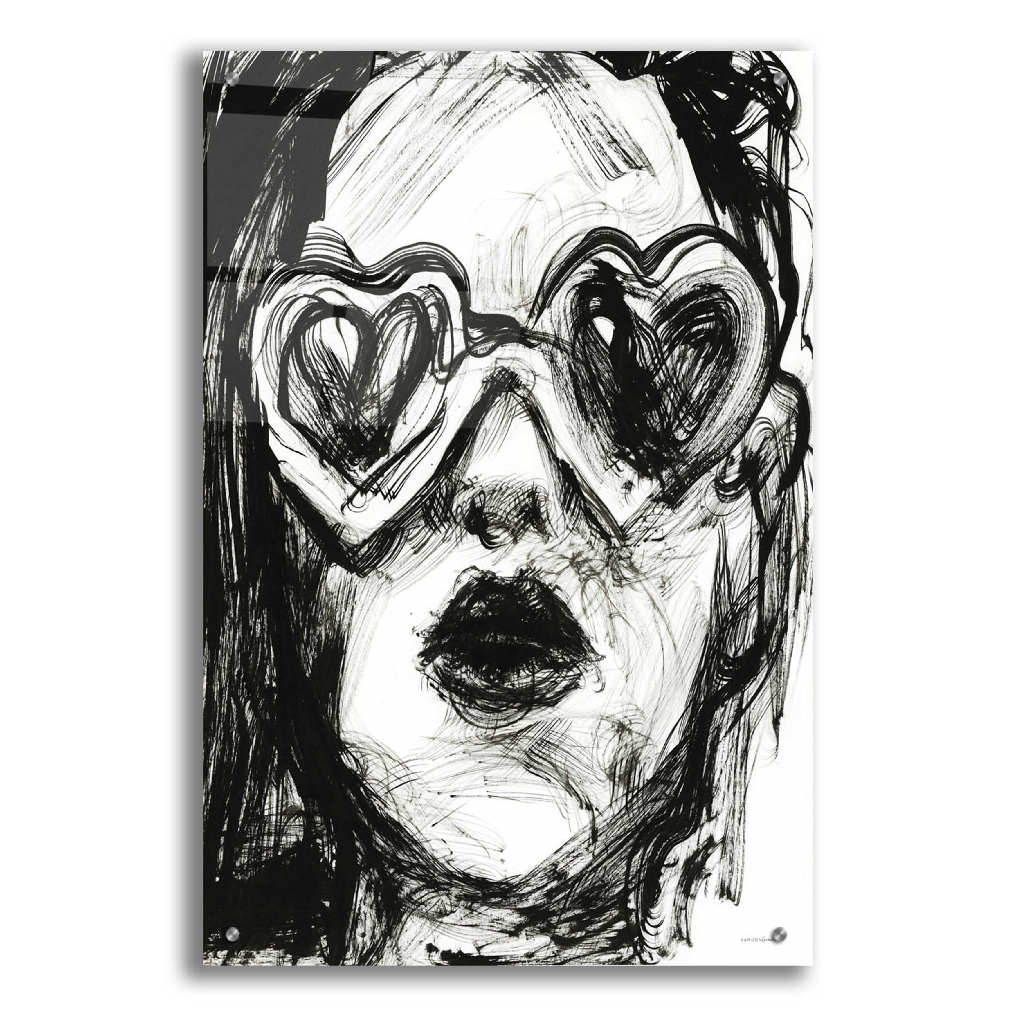 Epic Art 'Love Goggles' by Kamdon Kreations, Acrylic Glass Wall Art, 24 ...