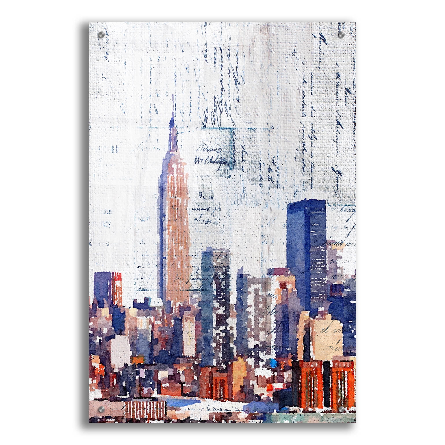 Epic Art 'Manhattan' by Irena Orlov, Acrylic Glass Wall Art, 24"x36" - Walmart.com
