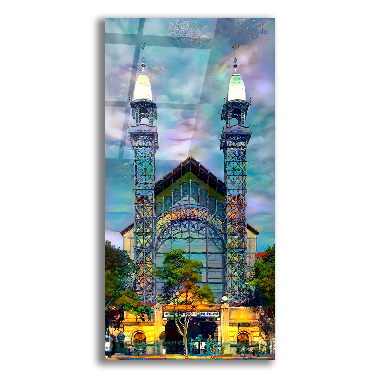 Epic Art 'Mexico City Chopo Museum Front' by Pedro Gavidia, Acrylic ...