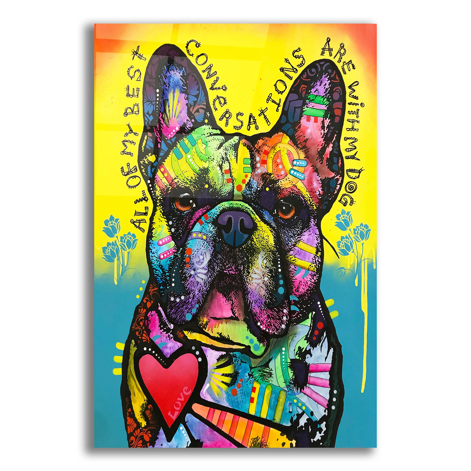 Epic Art 'My Best Conversations' by Dean Russo Studios, Acrylic Glass Wall Art, 12"x16 ...