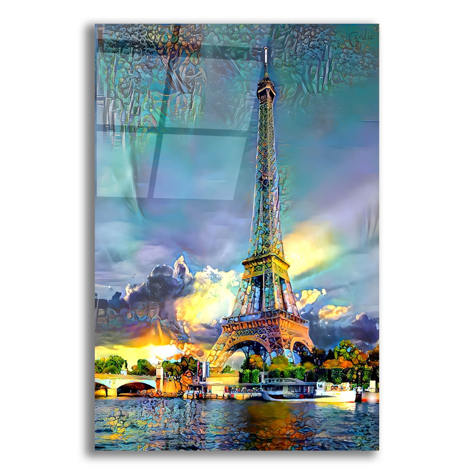 Epic Art 'Paris France Eiffel Tower' by Pedro Gavidia, Acrylic Glass ...