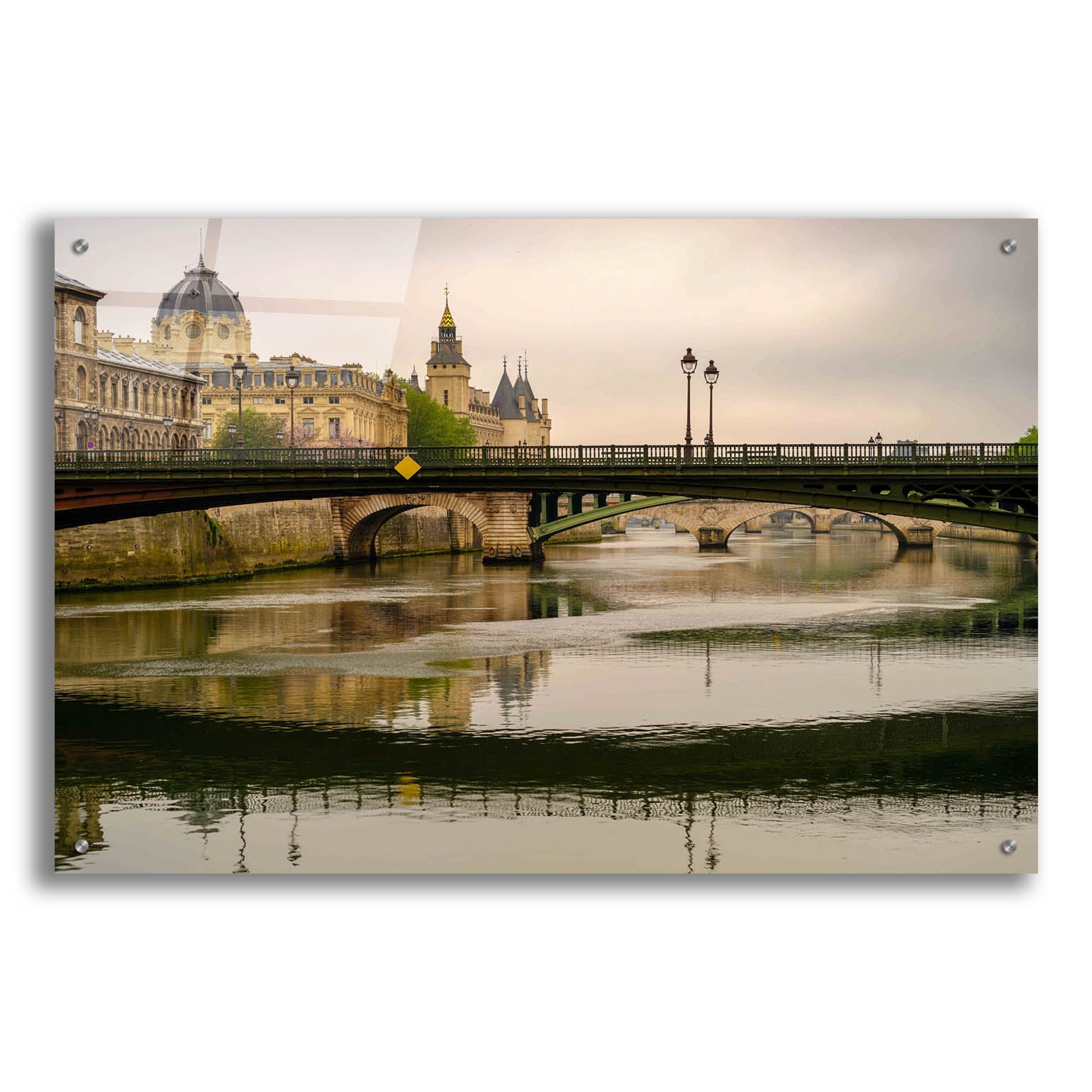 Epic Art 'Paris - Pont D'arcole Bridge' by Epic Portfolio Acrylic Glass ...