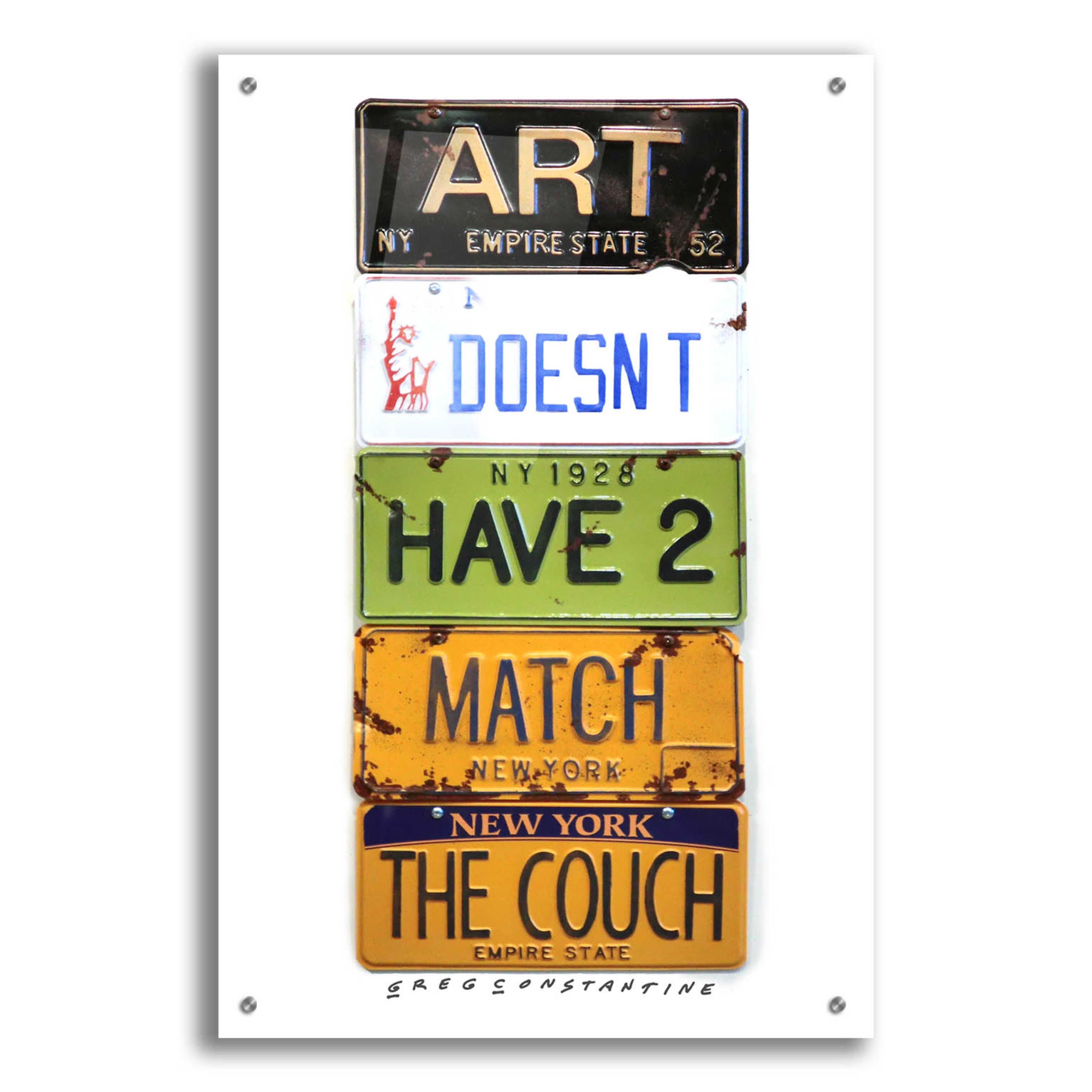 Epic Art 'Pennington Couch' by Gregory Constantine, Acrylic Glass Wall ...