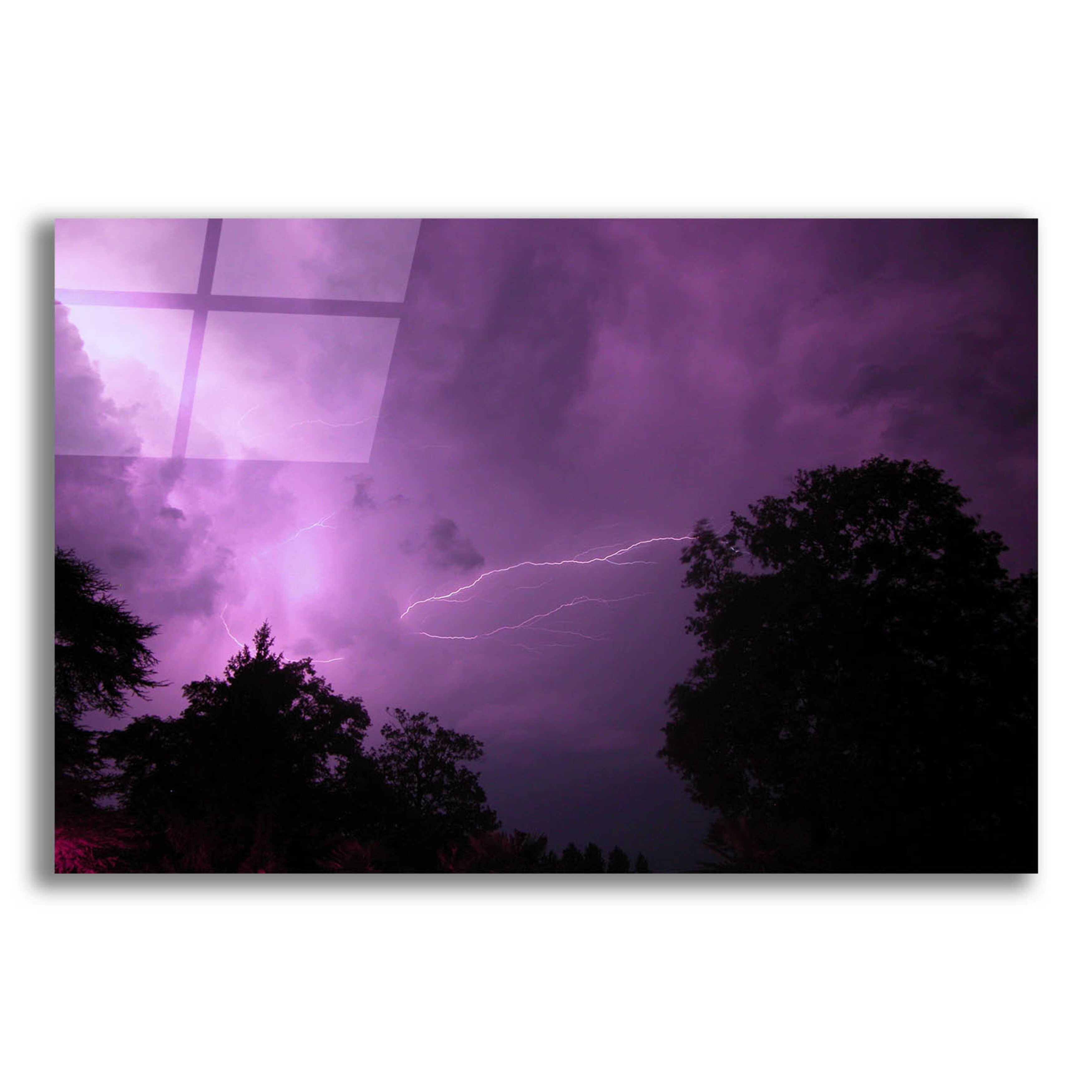 Epic Art 'Purpureus Lightning' by Unknown Artist, Acrylic Glass Wall ...