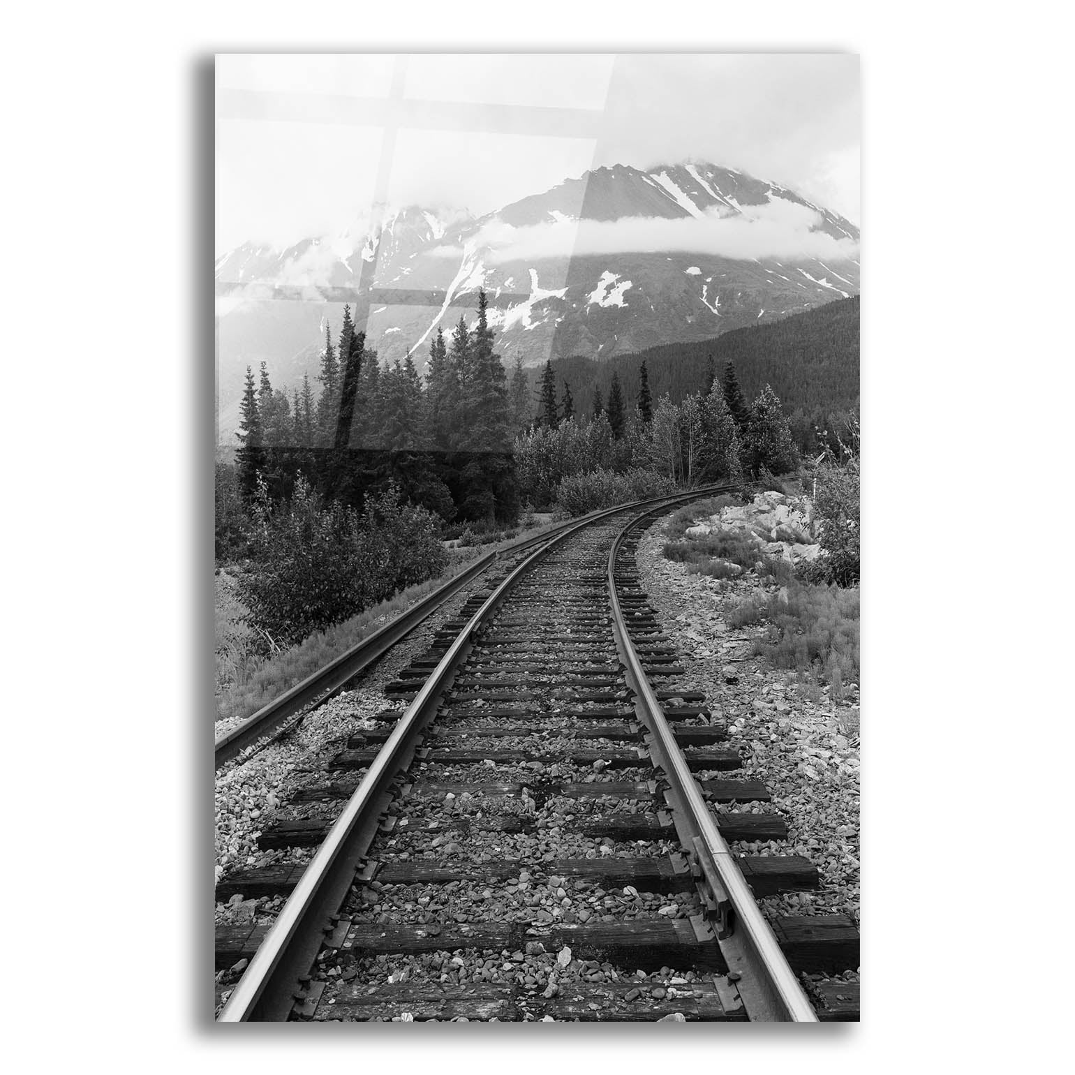 Epic Art 'Railroad Tracks, Alaska 85' by Monte Nagler, Acrylic Glass ...