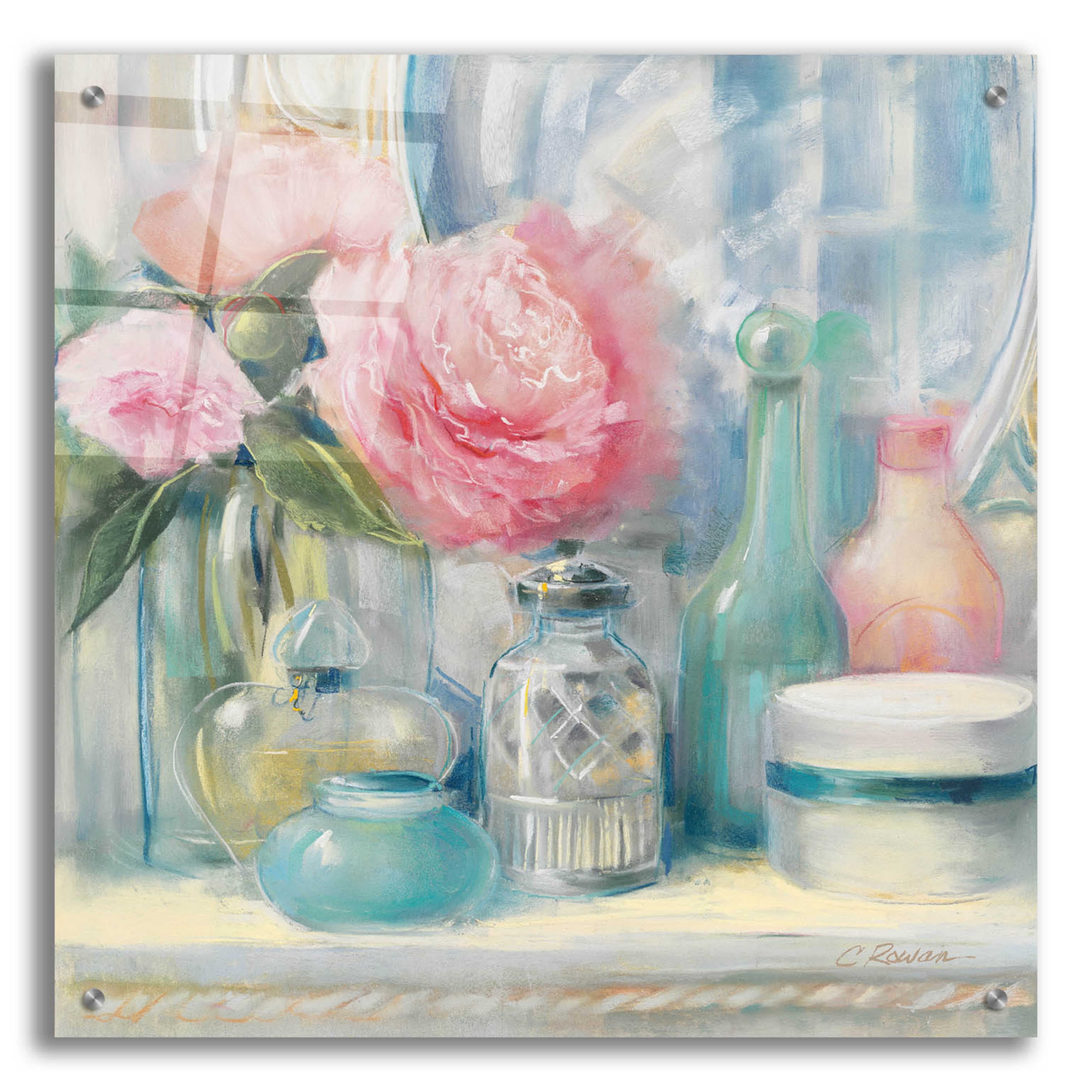 Epic Art 'Reflective Moment I' by Carol Rowan, Acrylic Glass Wall Art ...
