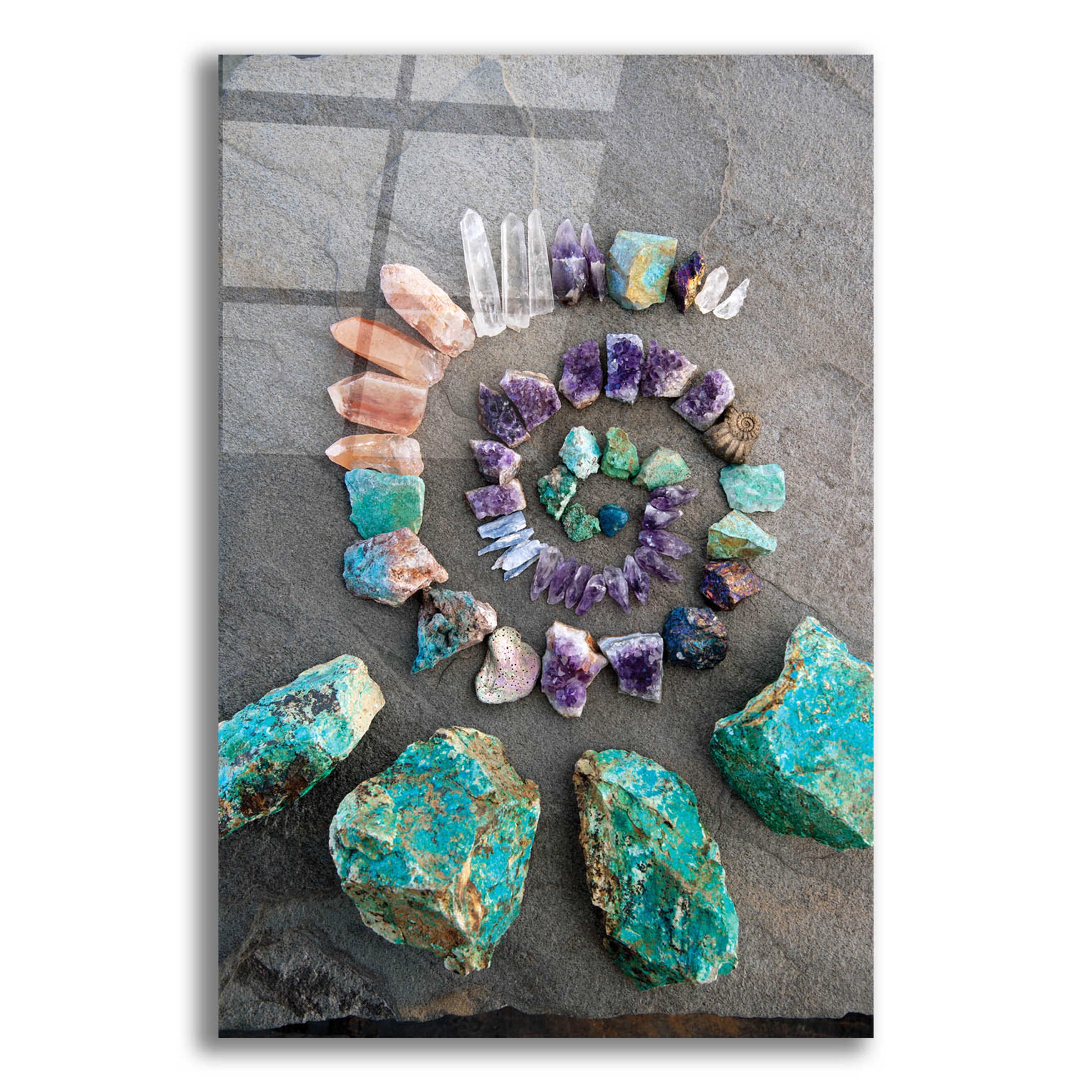 Epic Art 'Reiki Energy Crystal Spiral' by Elena Ray, Acrylic Glass Wall ...