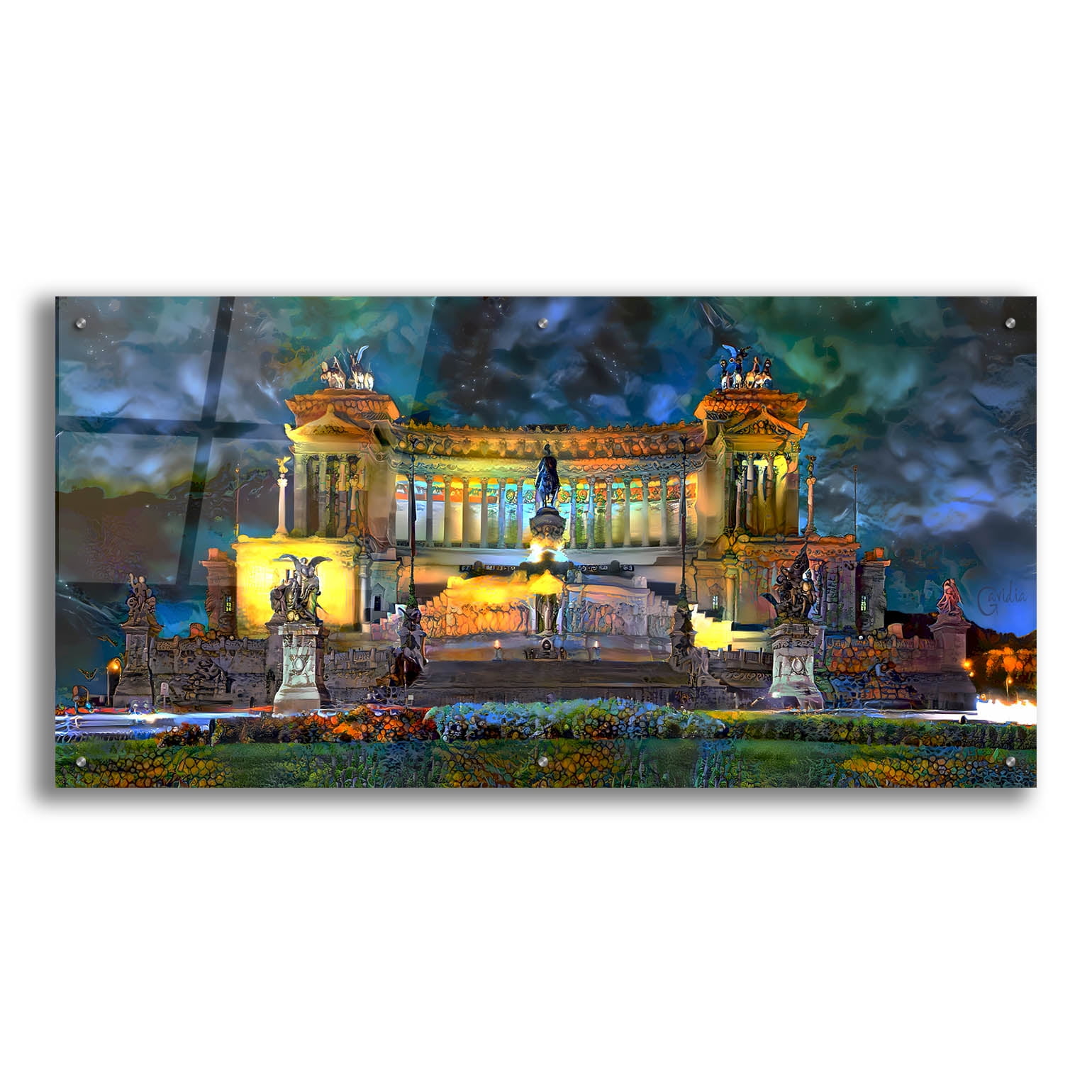 Epic Art 'Rome Italy Victor Emmanuel II National Monument at night' by ...