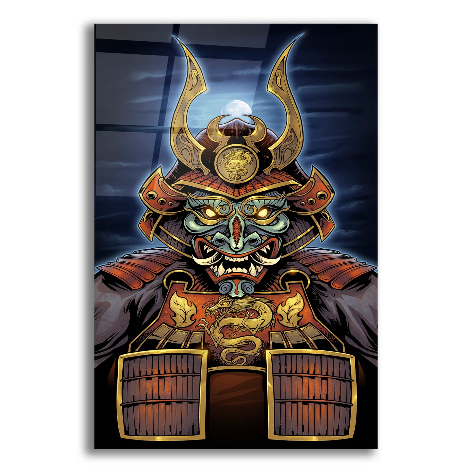Epic Art 'Samurai' by Flyland Designs, Acrylic Glass Wall Art, 16"x24 ...