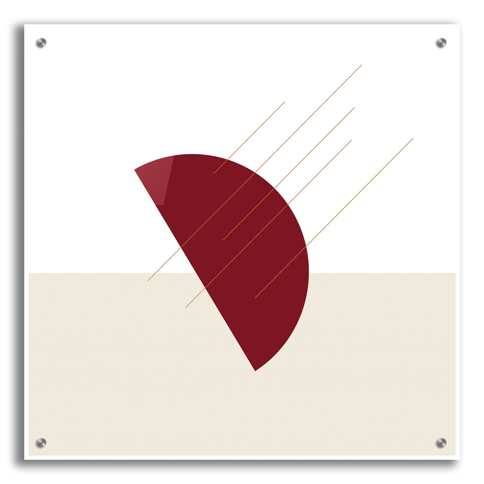 Epic Art 'Semi Circle-Ray Of Sunshine' by Sabrina Balbuena, Acrylic ...