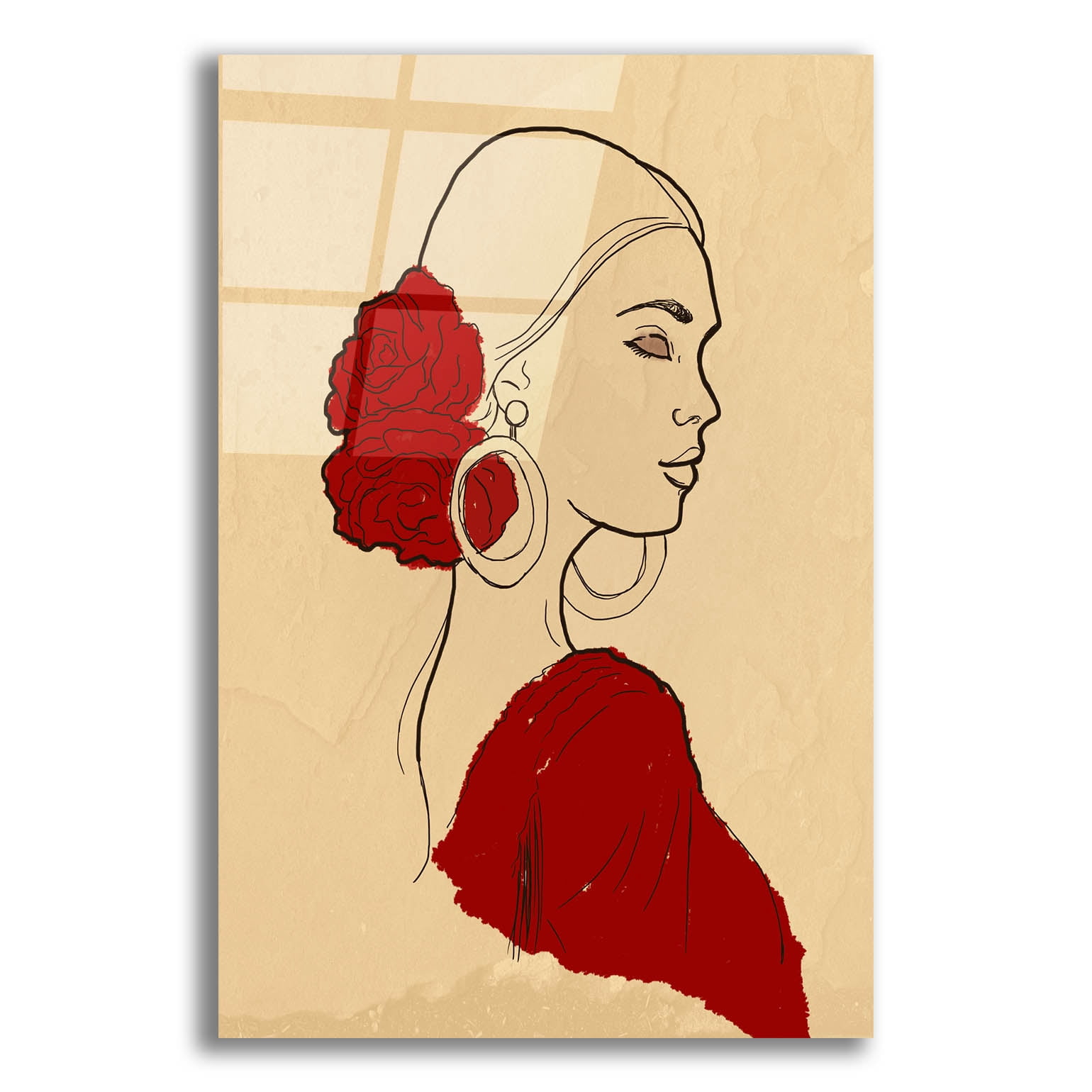 Epic Art 'Spanish Flamenco Woman Dancer Portrait' by Sabrina Balbuena ...