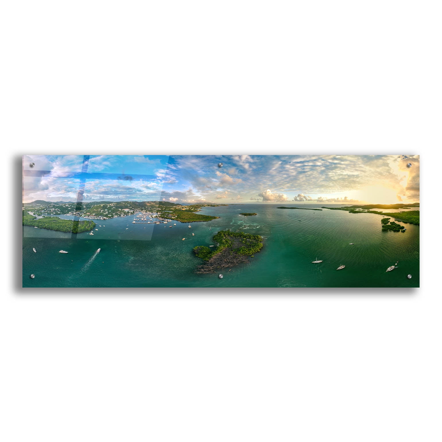 Epic Art 'St Thomas USVI Sunset Panorama' by Epic Portfolio, Acrylic ...