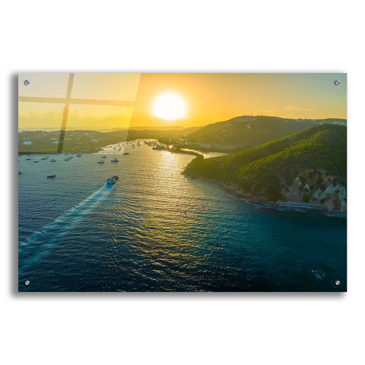 Epic Art 'Sunset over Vessup Bay St Thomas USVI' by Epic Portfolio ...