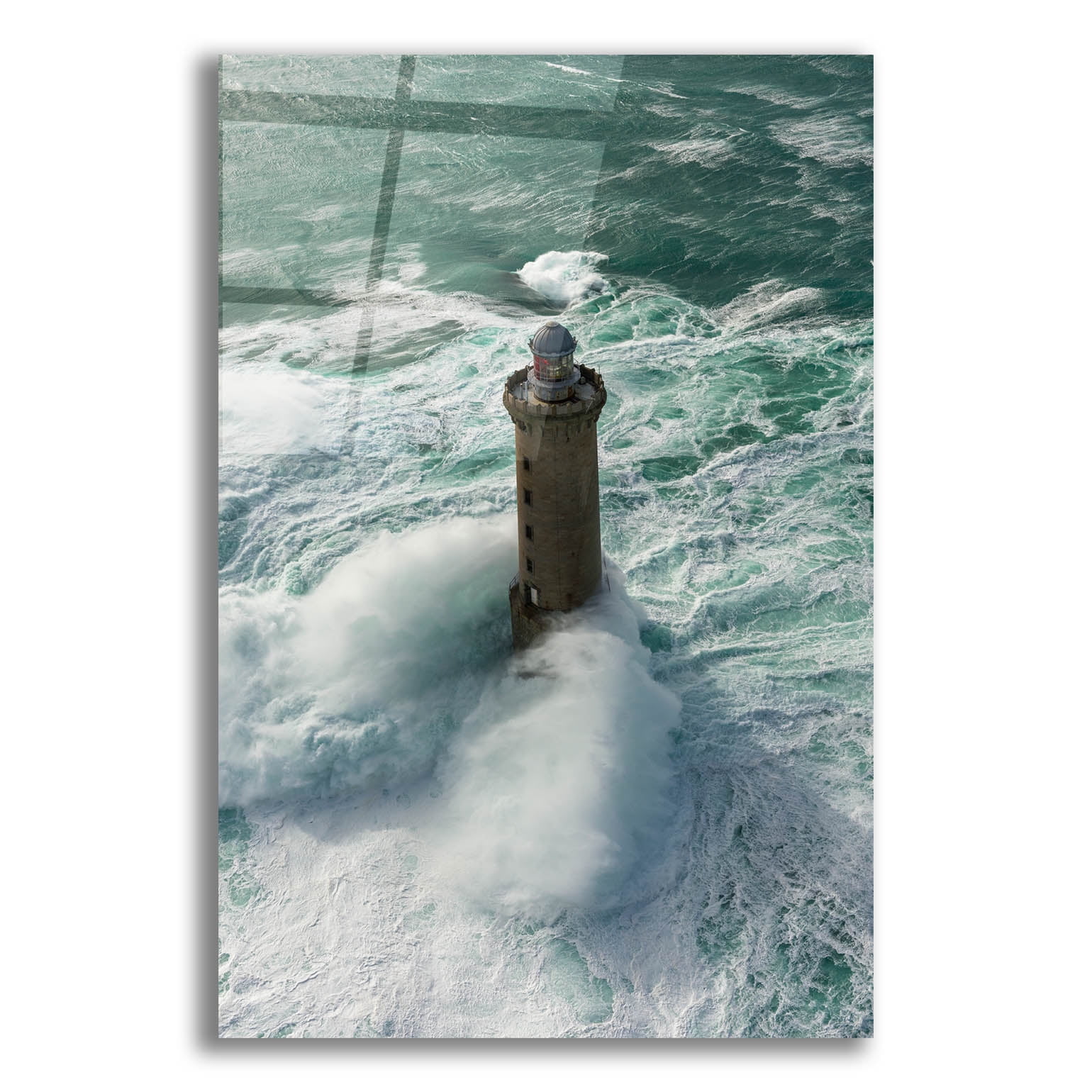 Epic Art 'Tempete Au Phare De Kereon' by Mathieu Rivrin, Acrylic Glass ...