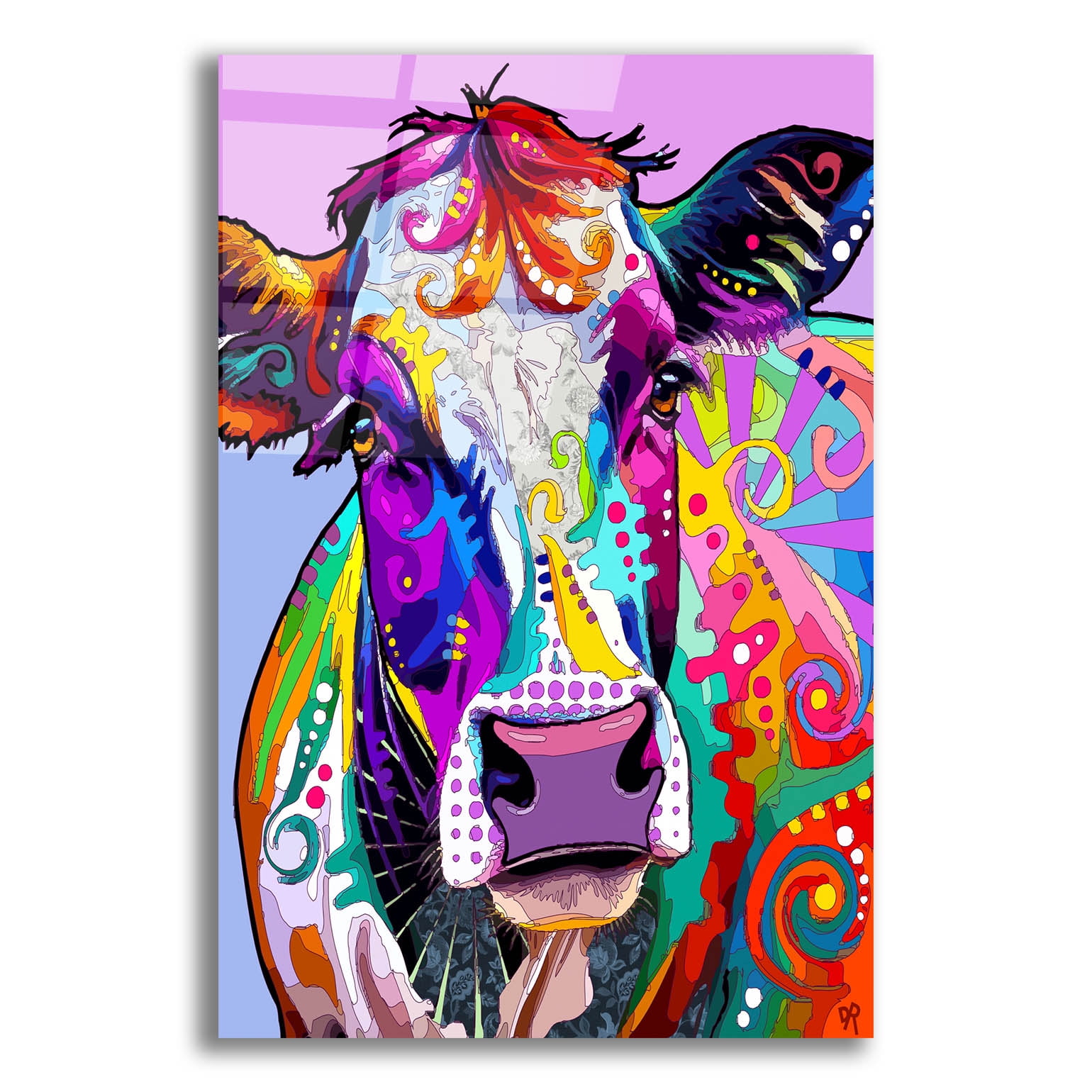 Epic Art 'The Cow That Loves You Back' by Dean Russo Acrylic Glass Wall ...