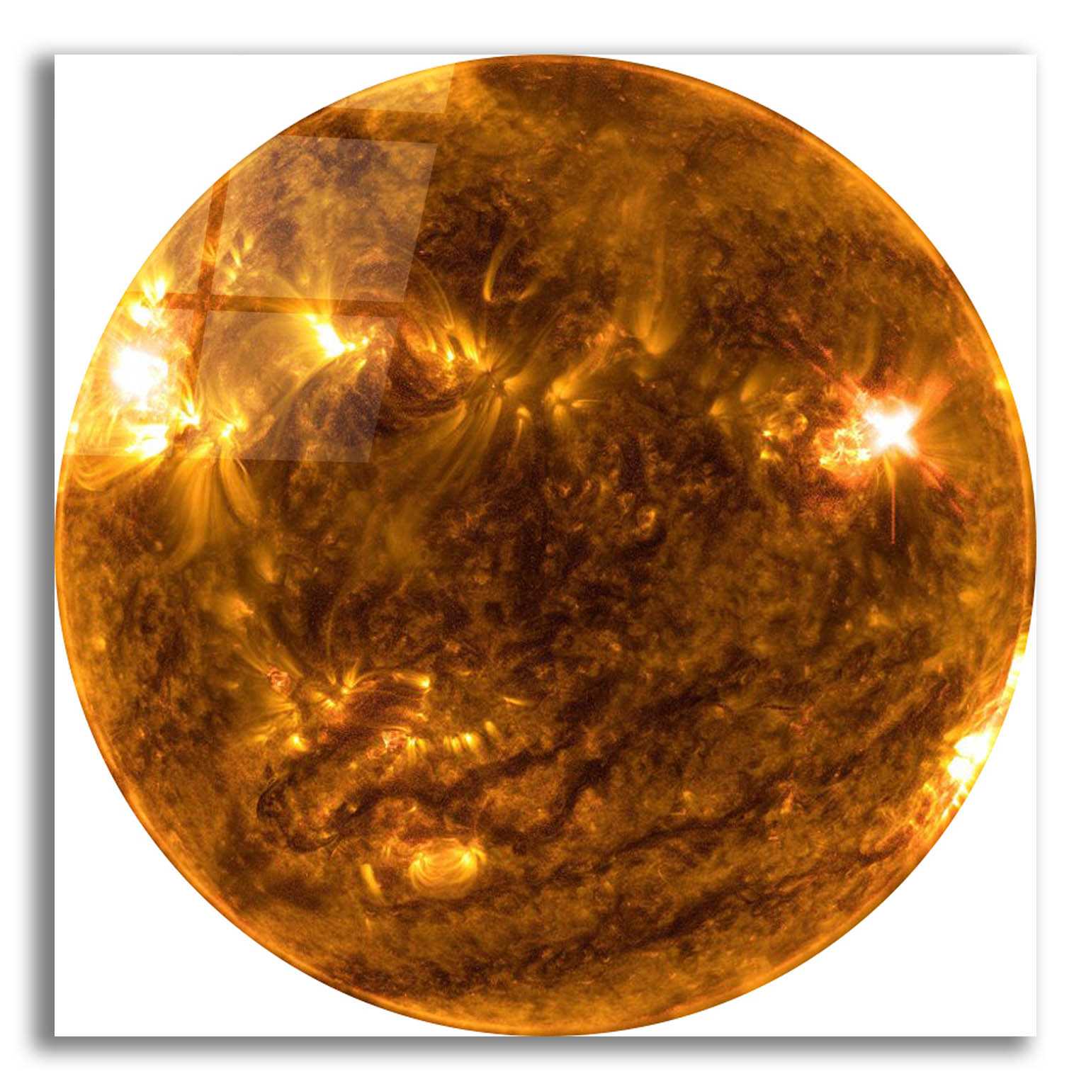 Epic Art 'The Sun copy' by Epic Portfolio, Acrylic Glass Wall Art, 12 ...