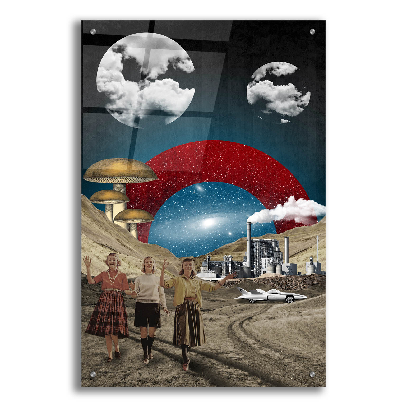 Epic Art 'Uncertain Future' by Elo Marc, Acrylic Glass Wall Art, 24"x36 ...