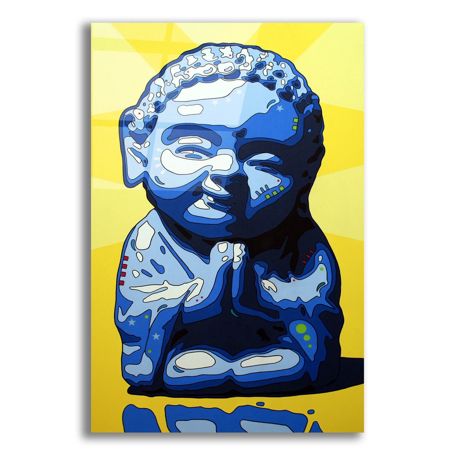 Epic Art 'Wisdom Buddha' by Dean Russo Studios, Acrylic Glass Wall Art ...