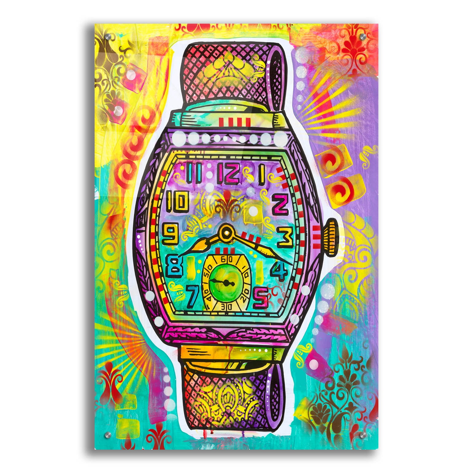 Epic Art 'Wrist Watch' by Dean Russo Acrylic Glass Wall Art, 24" x 36 ...