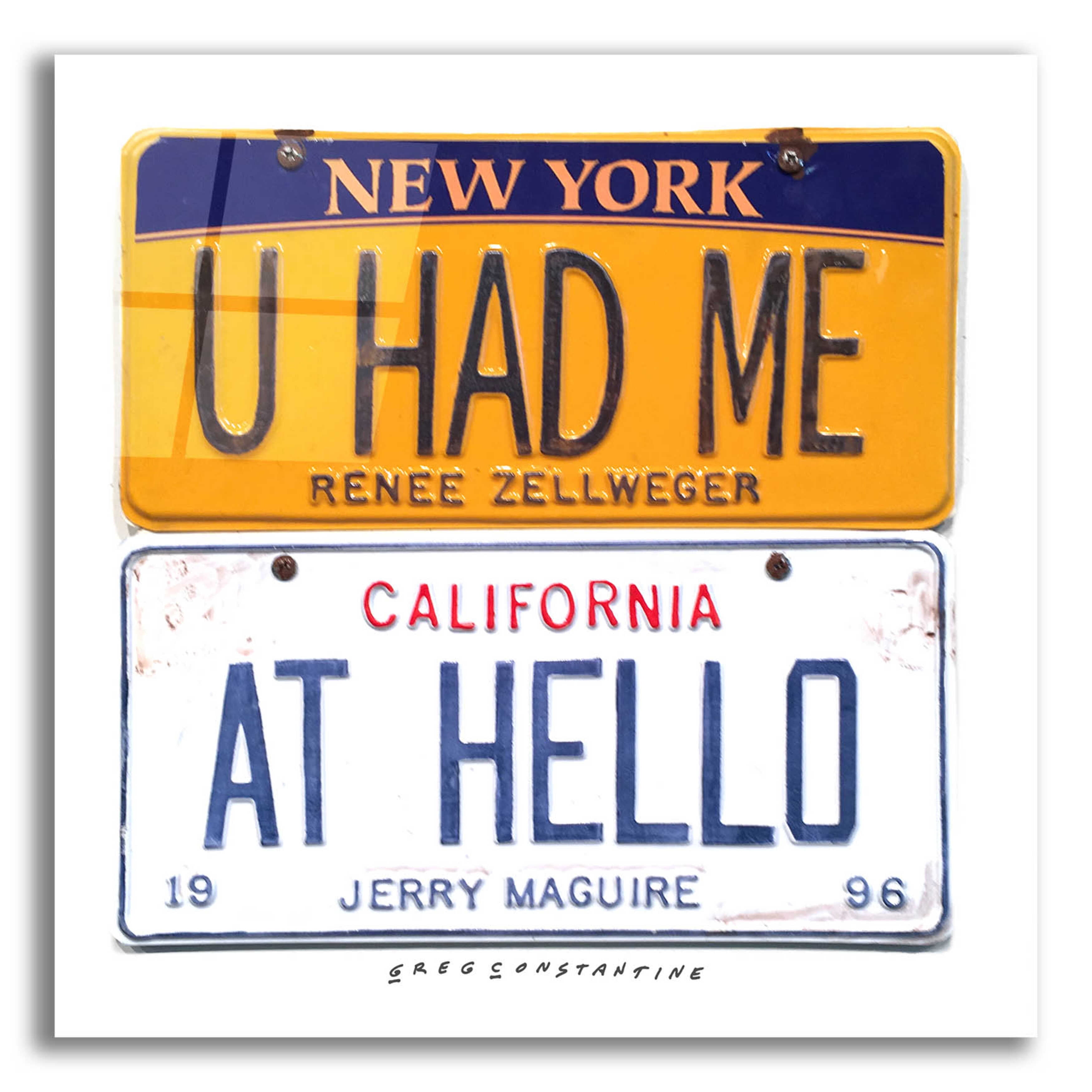 Epic Art 'Zellweger Hello' by Gregory Constantine, Acrylic Glass Wall ...
