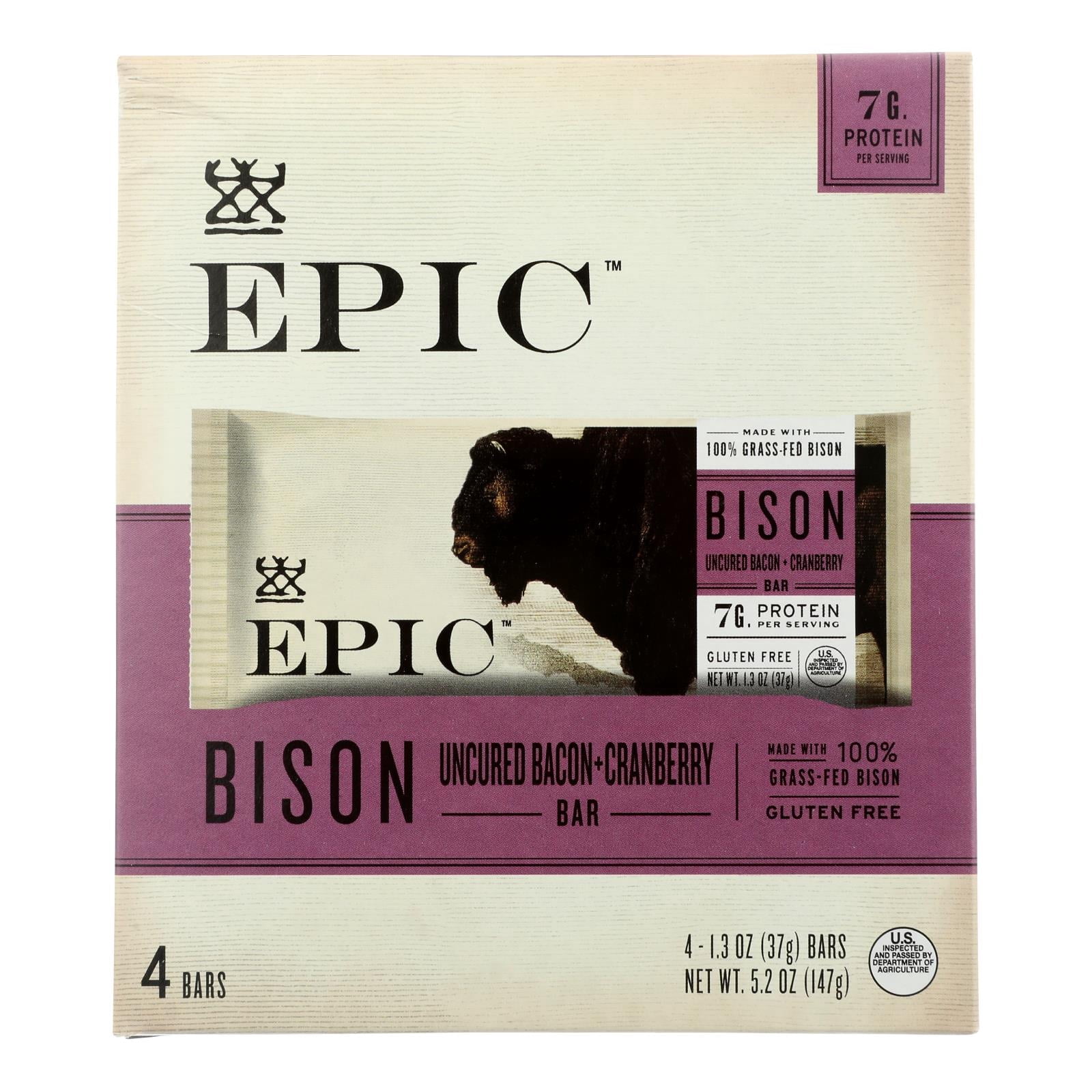 Epic - Bar Bison Uncrd Bcn Crbry - Case of 8-5.2 OZ - Walmart.com