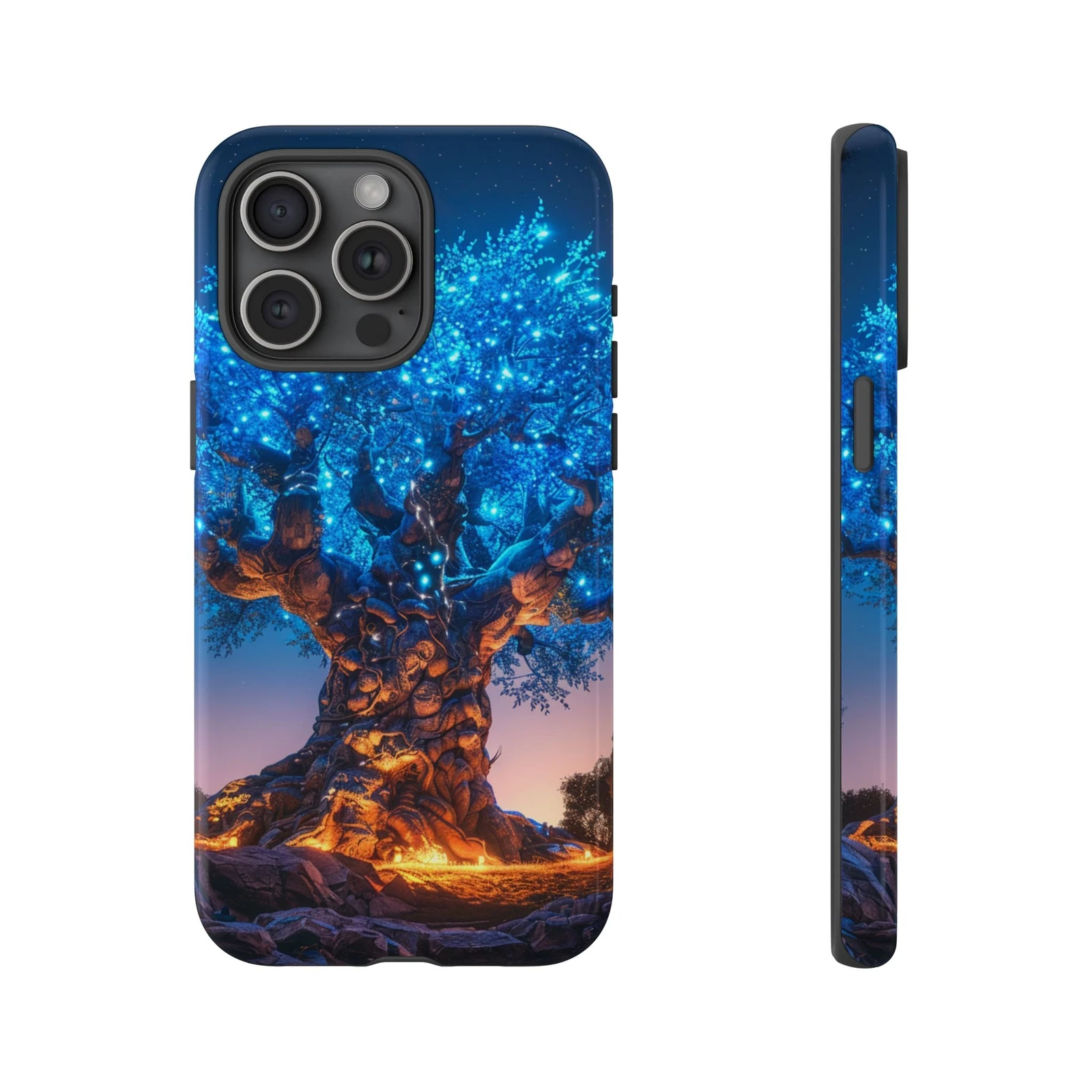 Epic Blue Tree of Life Sunset Scene Case for iPhone 17 11 12 13 14 15 ...