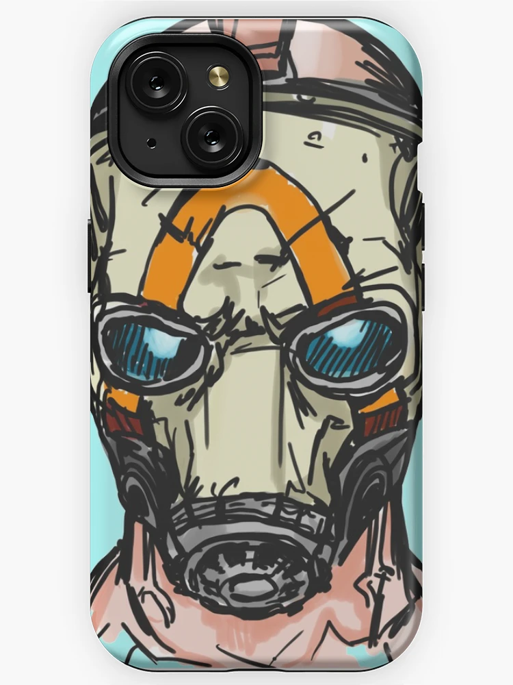 Epic Borderlands 3 Psycho Mask Illustration iPhone Case for 16/15/14/13 ...