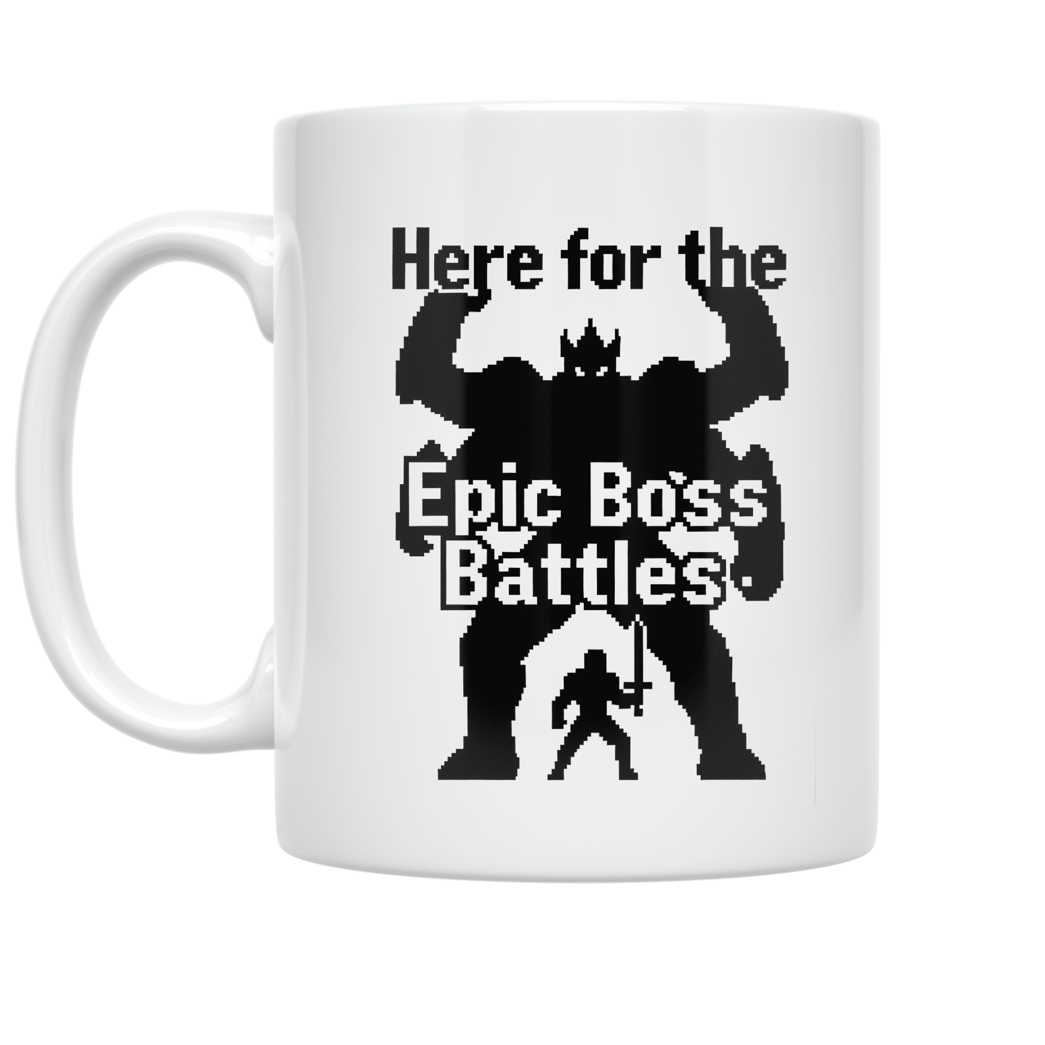 Epic Boss Battles Design - Gamer Enthusiast - 11 oz Ceramic Coffee Mug ...