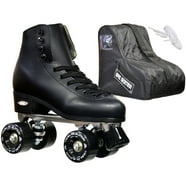 Chicago Mens’ Bullet Speed Skates Black Classic Quad Roller Skate, Size ...