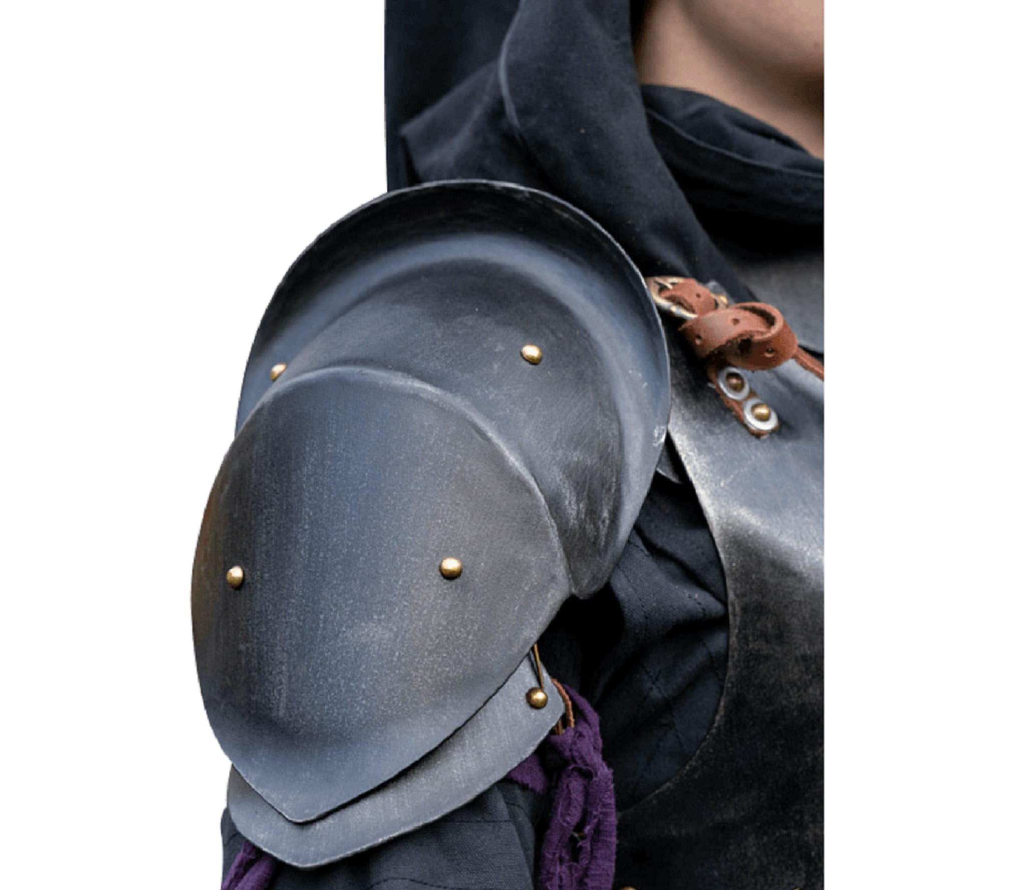 Epic Dark Renegade Pauldrons Medieval Shoulders Plate Armour - Walmart.com
