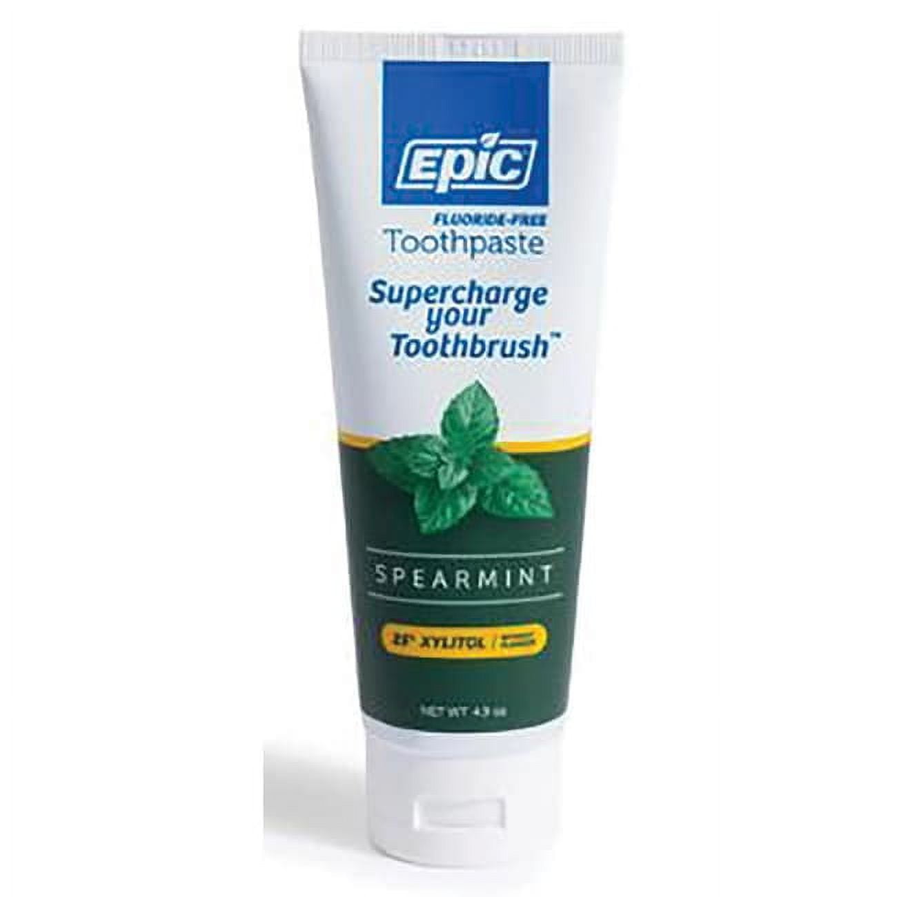 Epic Dental Flouride-Free Toothpaste - Spearmint 4.9 oz Paste - Walmart.com