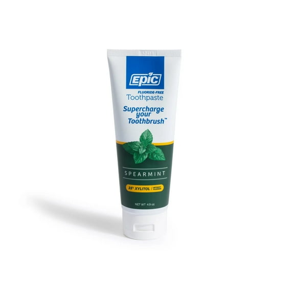 Epic Dental Xylitol Spearmint Toothpaste - Fluoride-Free, Freshener ...