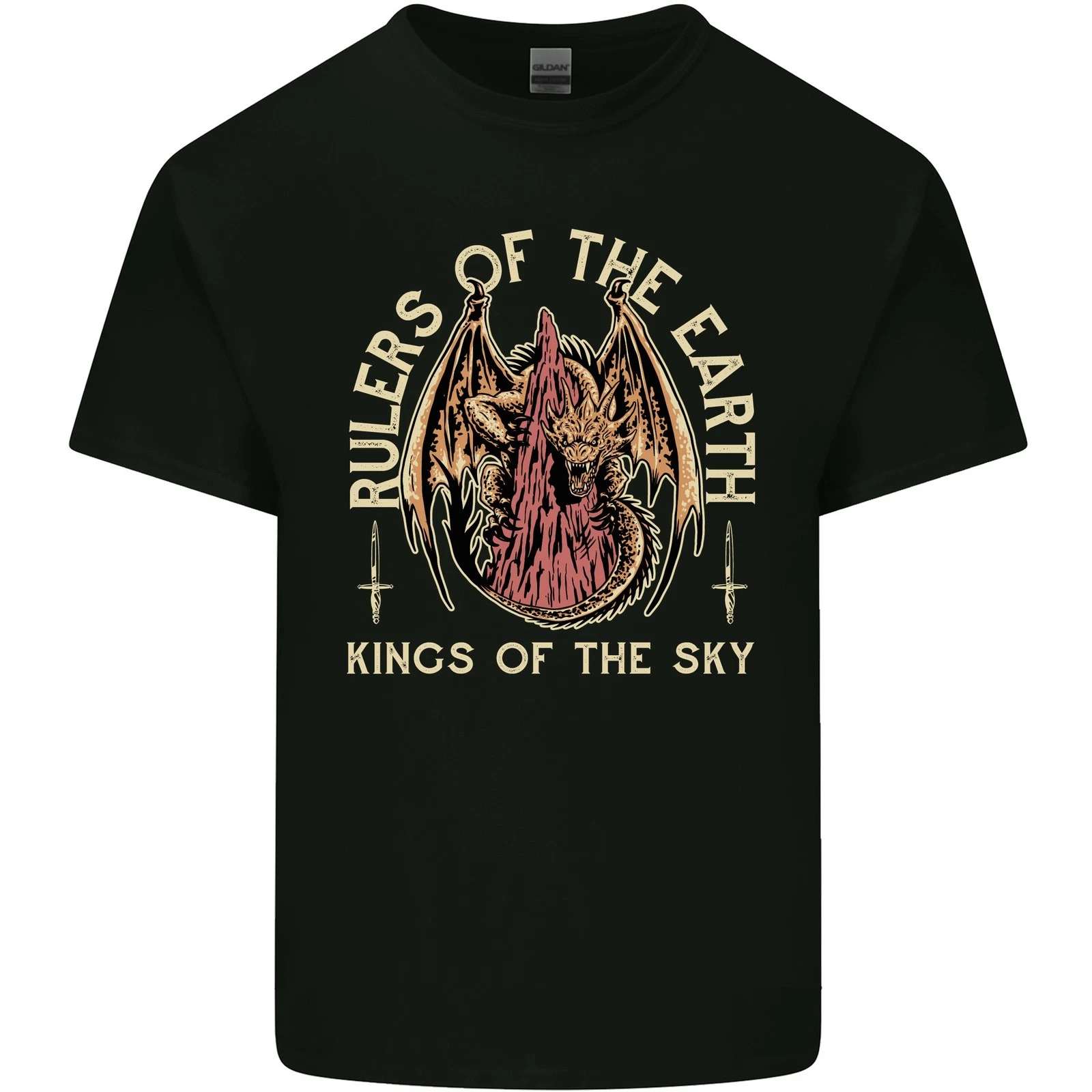 Epic Dragon Fantasy RPG Rulers Of Earth Myth Art Unisex T-Shirt, up to ...